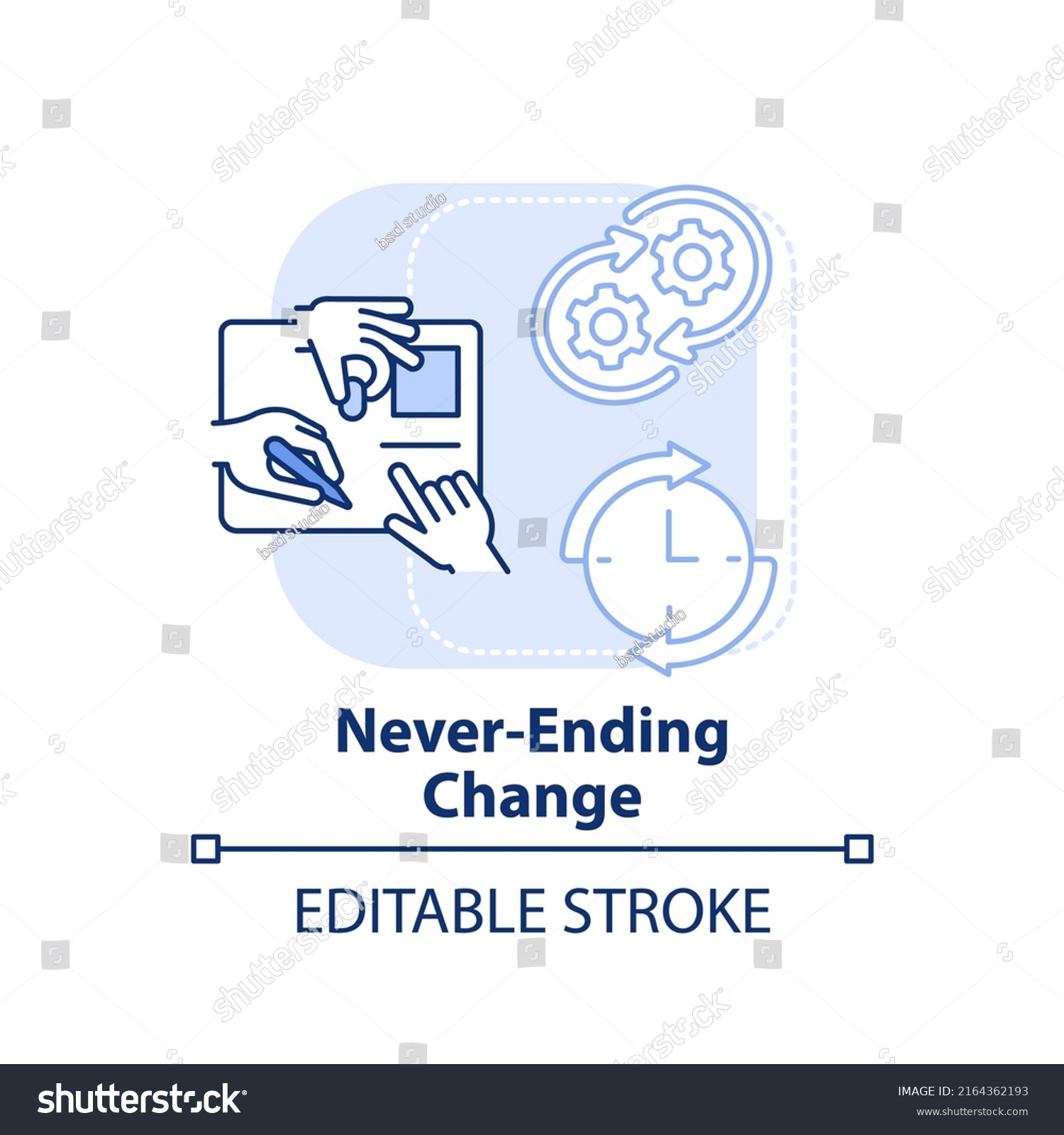 Never Ending Change Light Blue Concept Stock Vector (Royalty Free ... Never Ending Change Light Blue Concept Stock Vector (Royalty Free ...