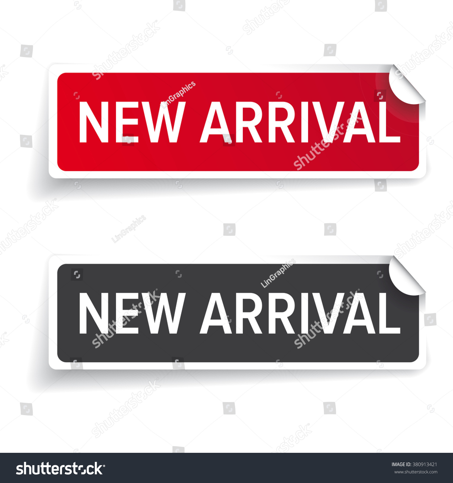 New Arrival Label Stock Vector (Royalty Free) 380913421