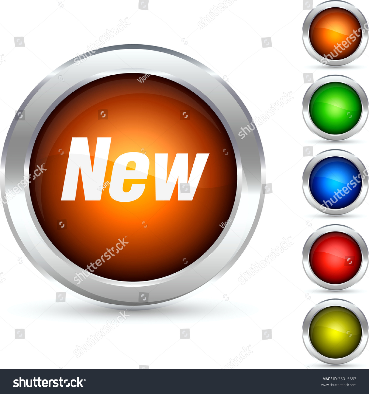 New Detailed Button Vector Illustration Stock Vector (Royalty Free ...