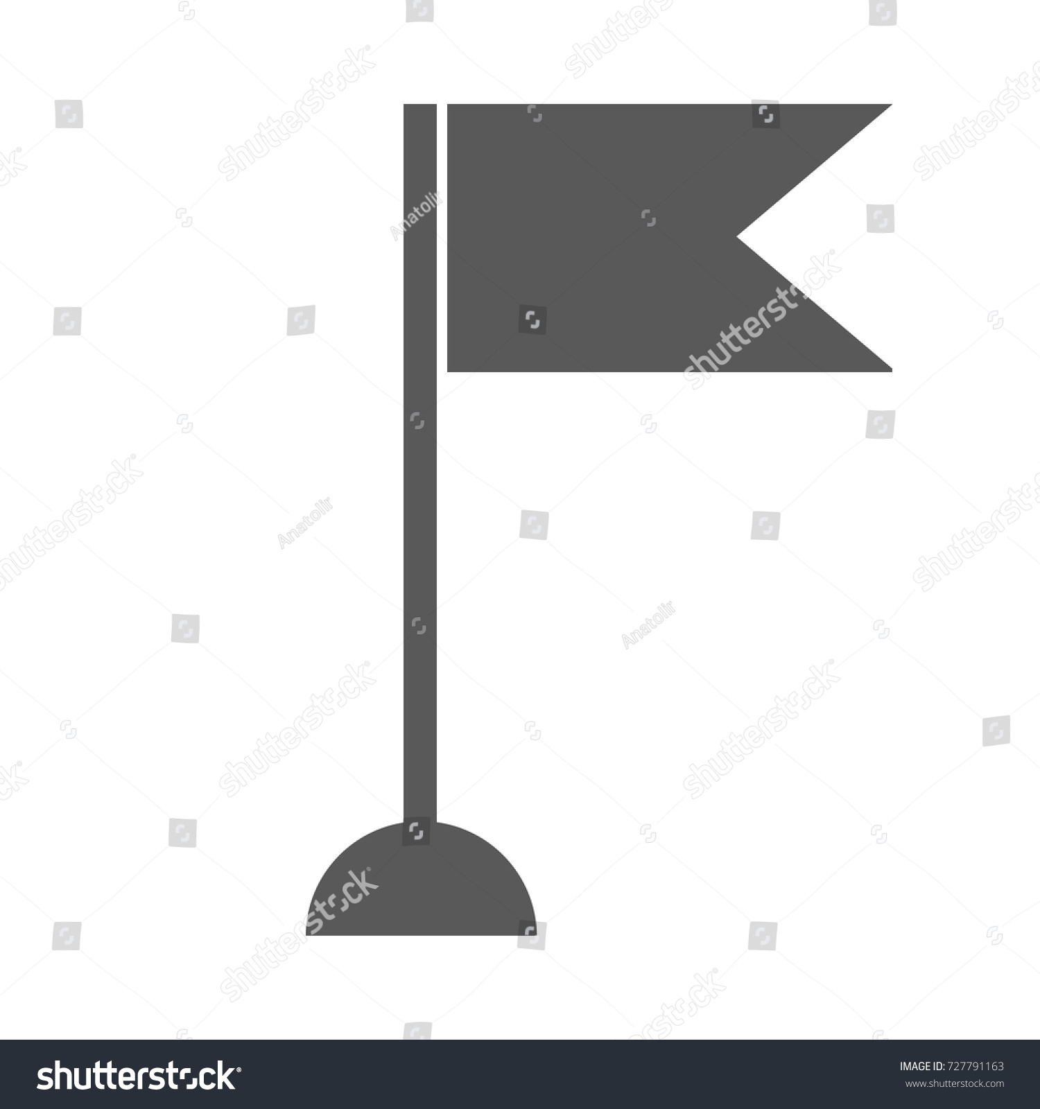 New Flag Icon Vector Simple Isolated Stock Vector (Royalty Free ...