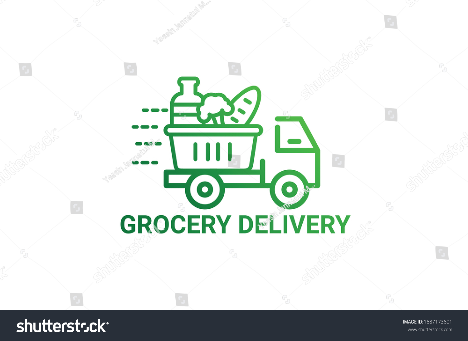 nouveau logo de l'épicerie image vectorielle : image vectorielle de ...