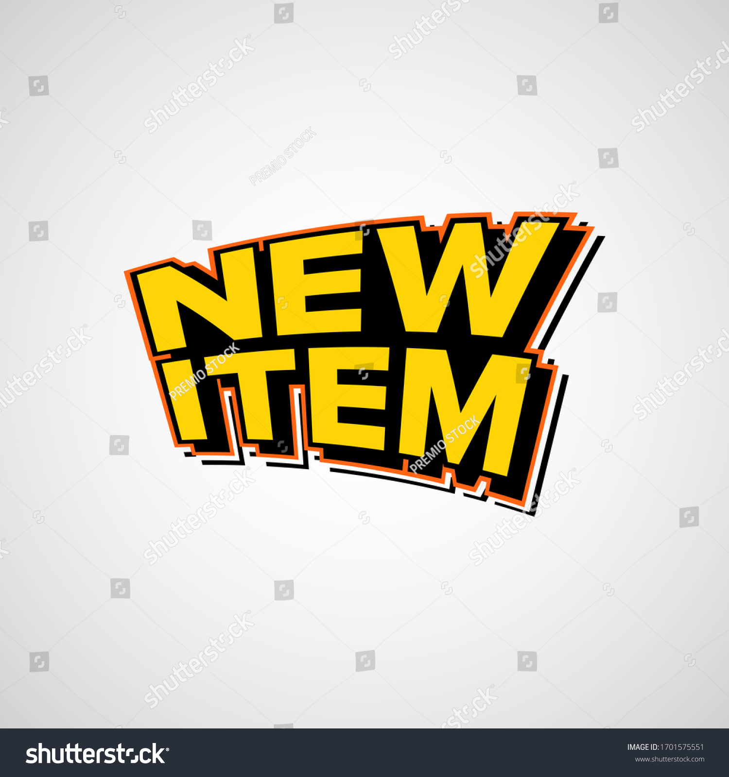 New Item Sign Vector Design Stock Vector (Royalty Free) 1701575551