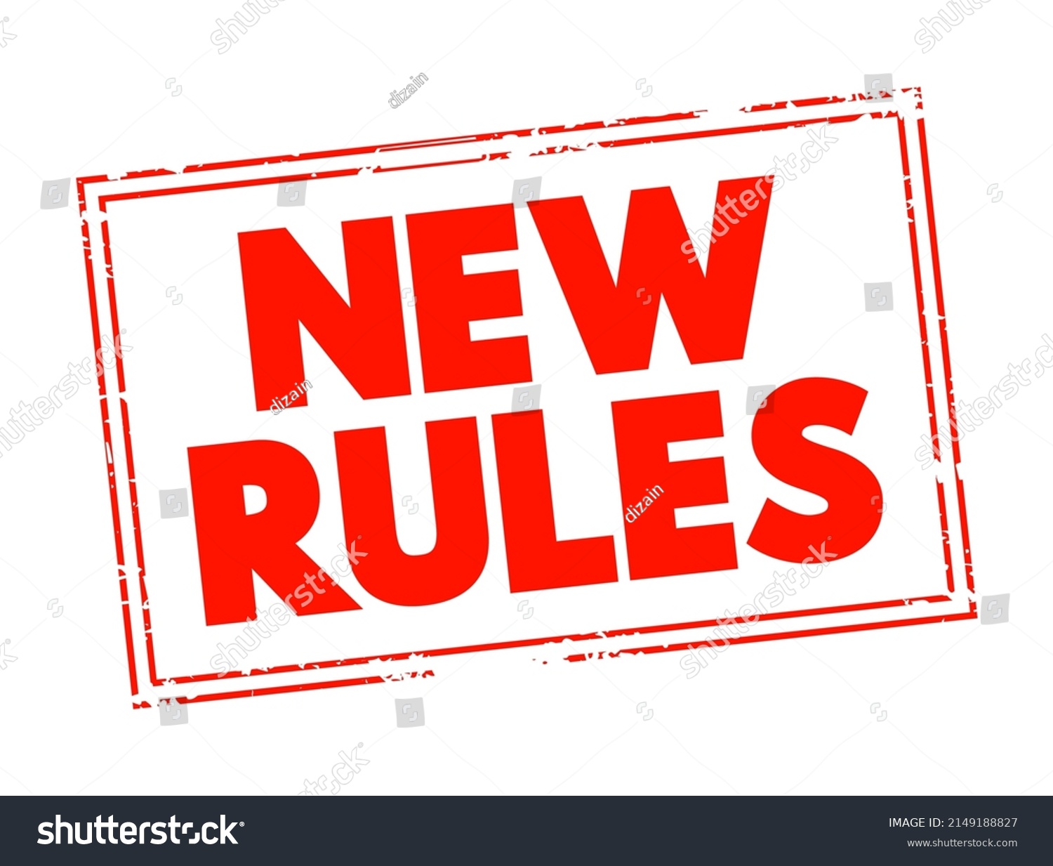 New Rules Text Concept Stamp Presentations Stock Vector (Royalty Free ...