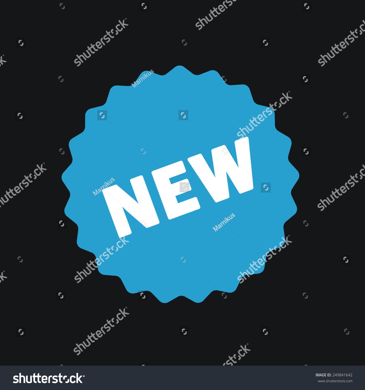 New Tag Icon Stock Vector (Royalty Free) 249841642
