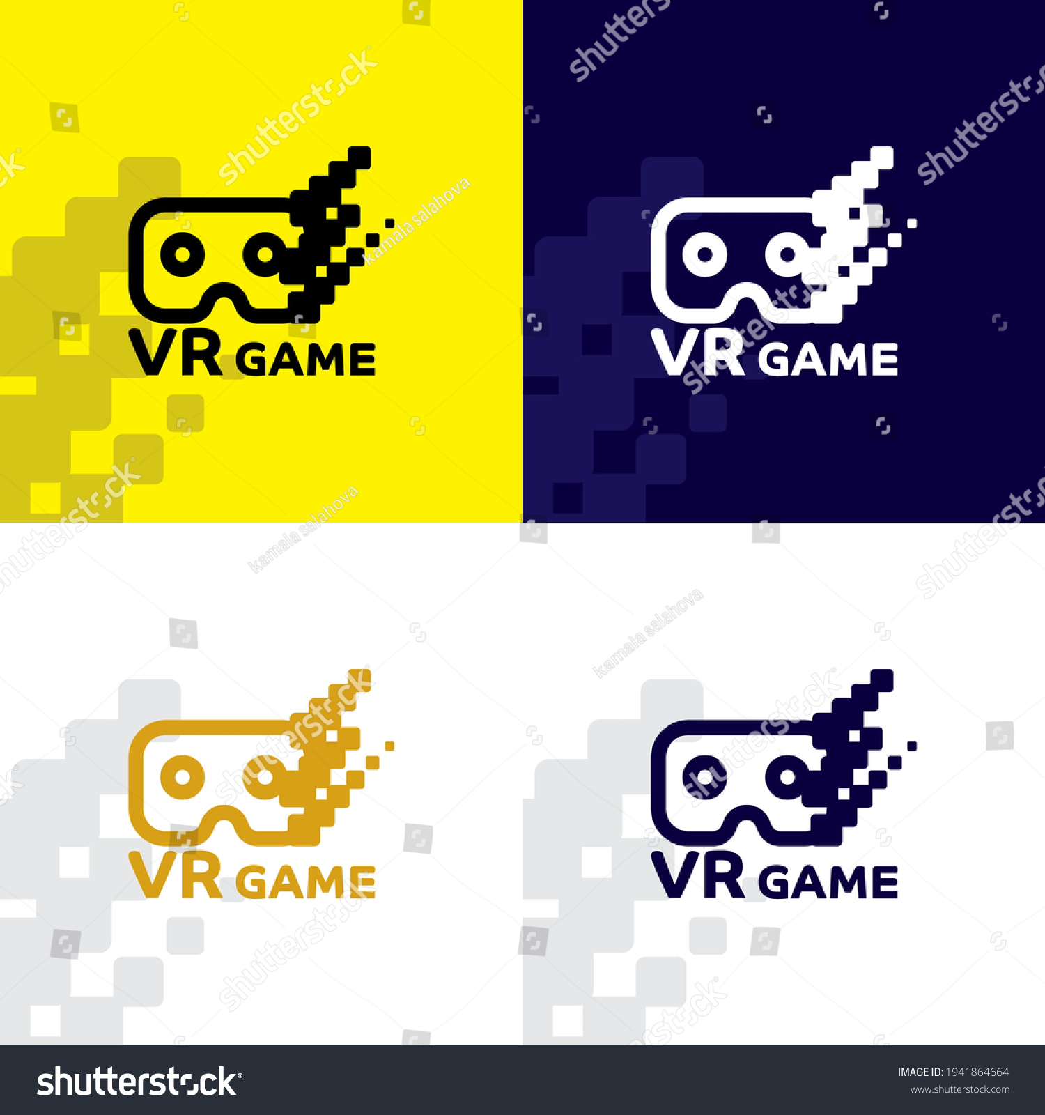 New Type Logo Virtual Games Stock Vector (Royalty Free) 1941864664 ...
