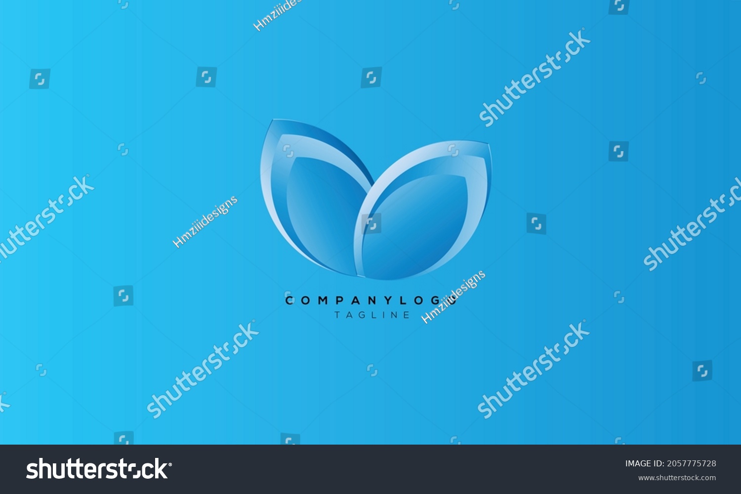 New Unique Initial Monogram Logo Design Stock Vector (Royalty Free ...