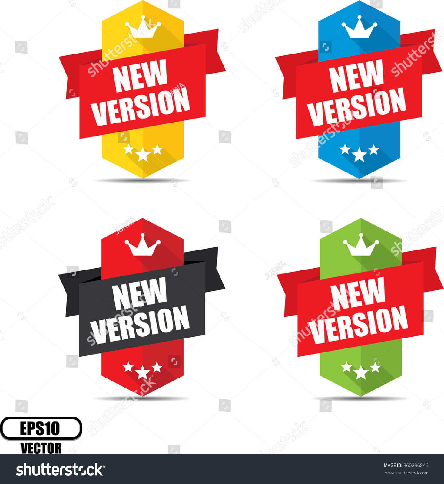 New Version Label Sign Vector Illustration Stock Vector (Royalty Free ...
