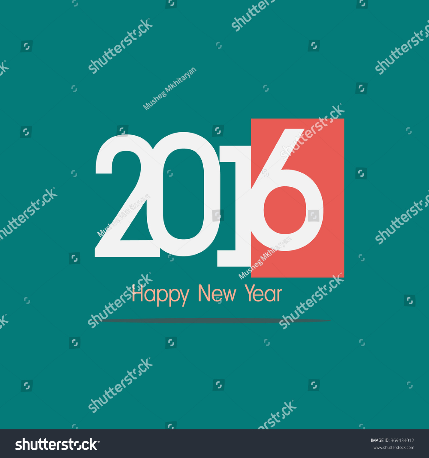 New Year Vector Graphics Stock Vector (Royalty Free) 369434012 ...