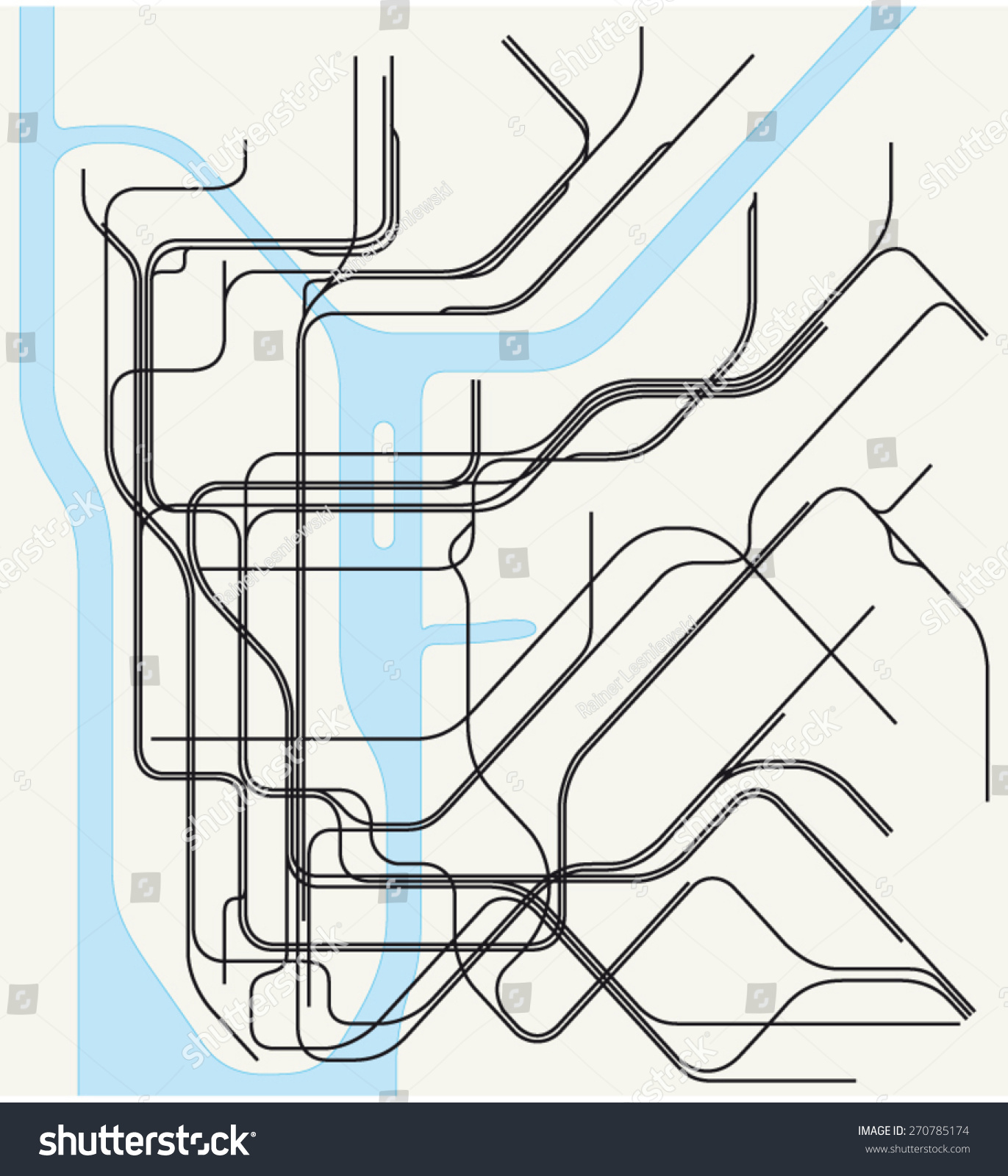 New York Subway Map Stock Vector (Royalty Free) 270785174