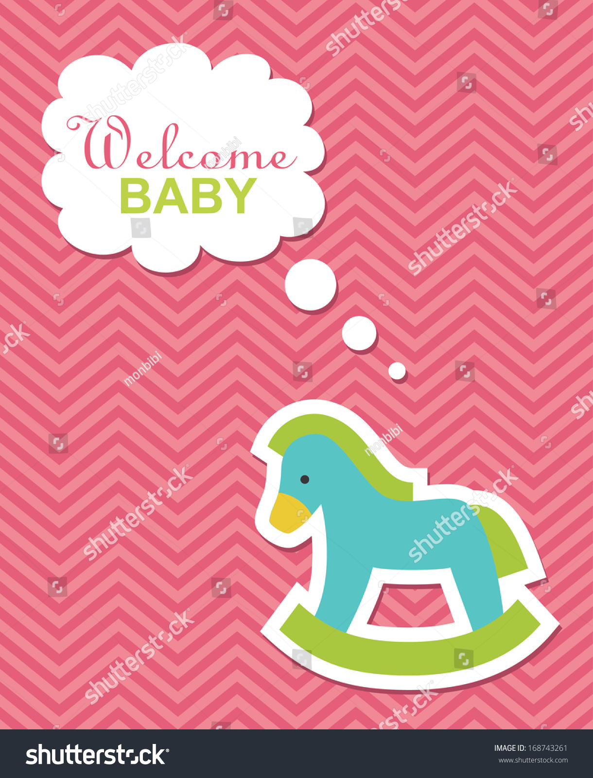 Newborn Card Design Vector Illustration Stock Vector (Royalty Free ...