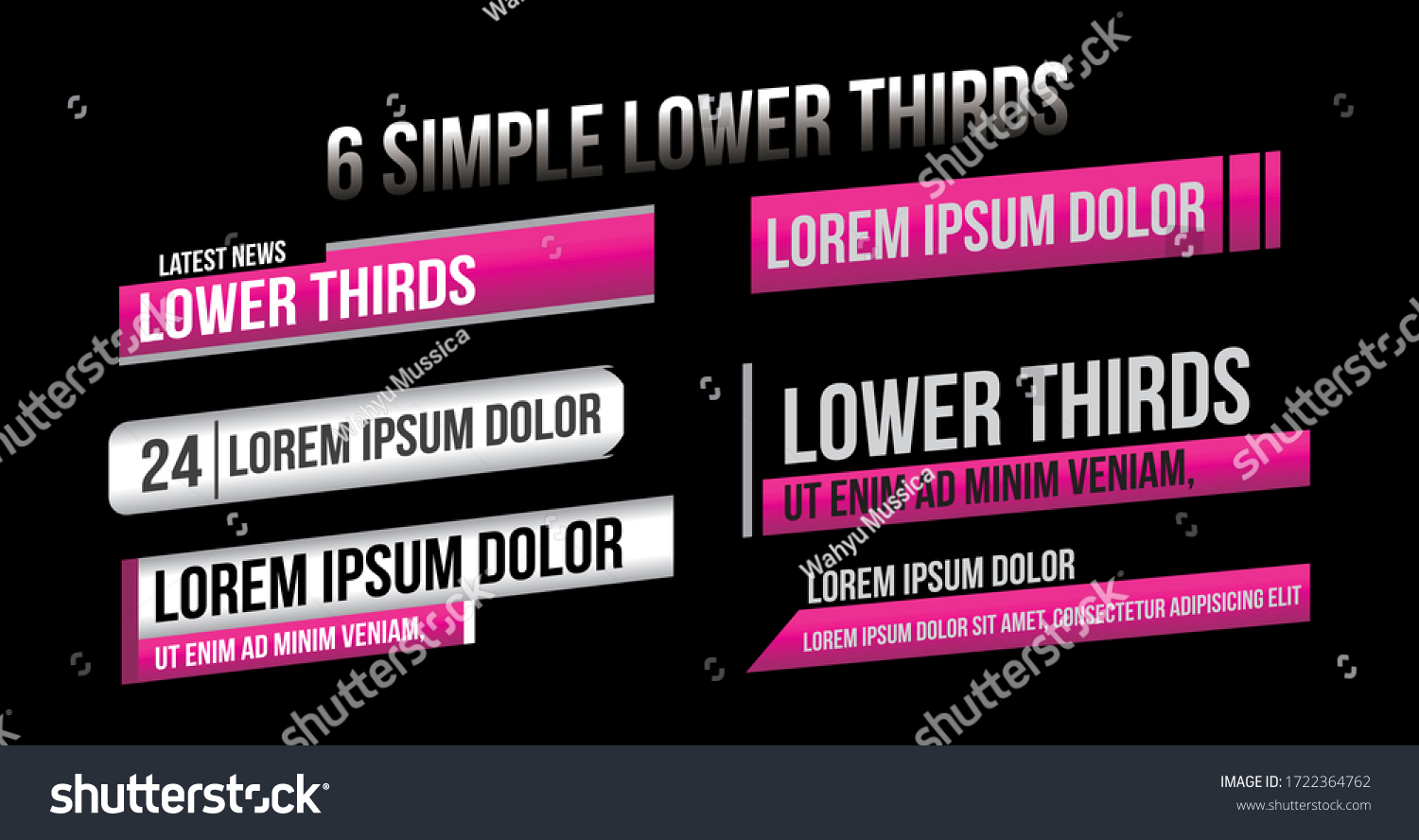 News Lower Thirds Vector Pack Stock Vector (Royalty Free) 1722364762 News Lower Thirds Vector Pack Stock Vector (Royalty Free) 1722364762