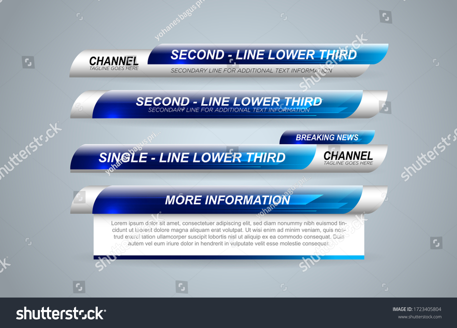 News Lower Thirds Vector Pack Stock Vector (Royalty Free) 1723405804 News Lower Thirds Vector Pack Stock Vector (Royalty Free) 1723405804