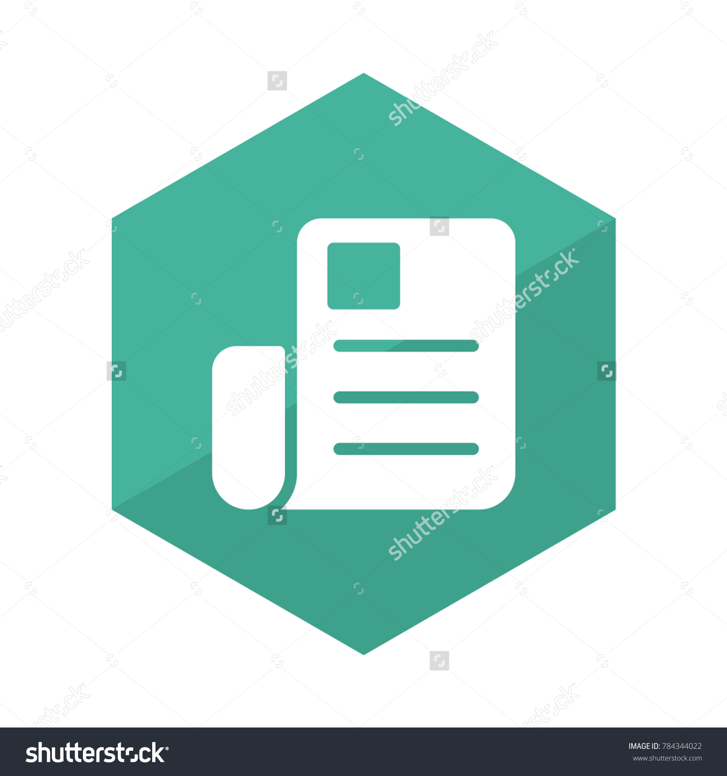 Newspaper Digital Marketing Stock Vector (Royalty Free) 784344022 ...