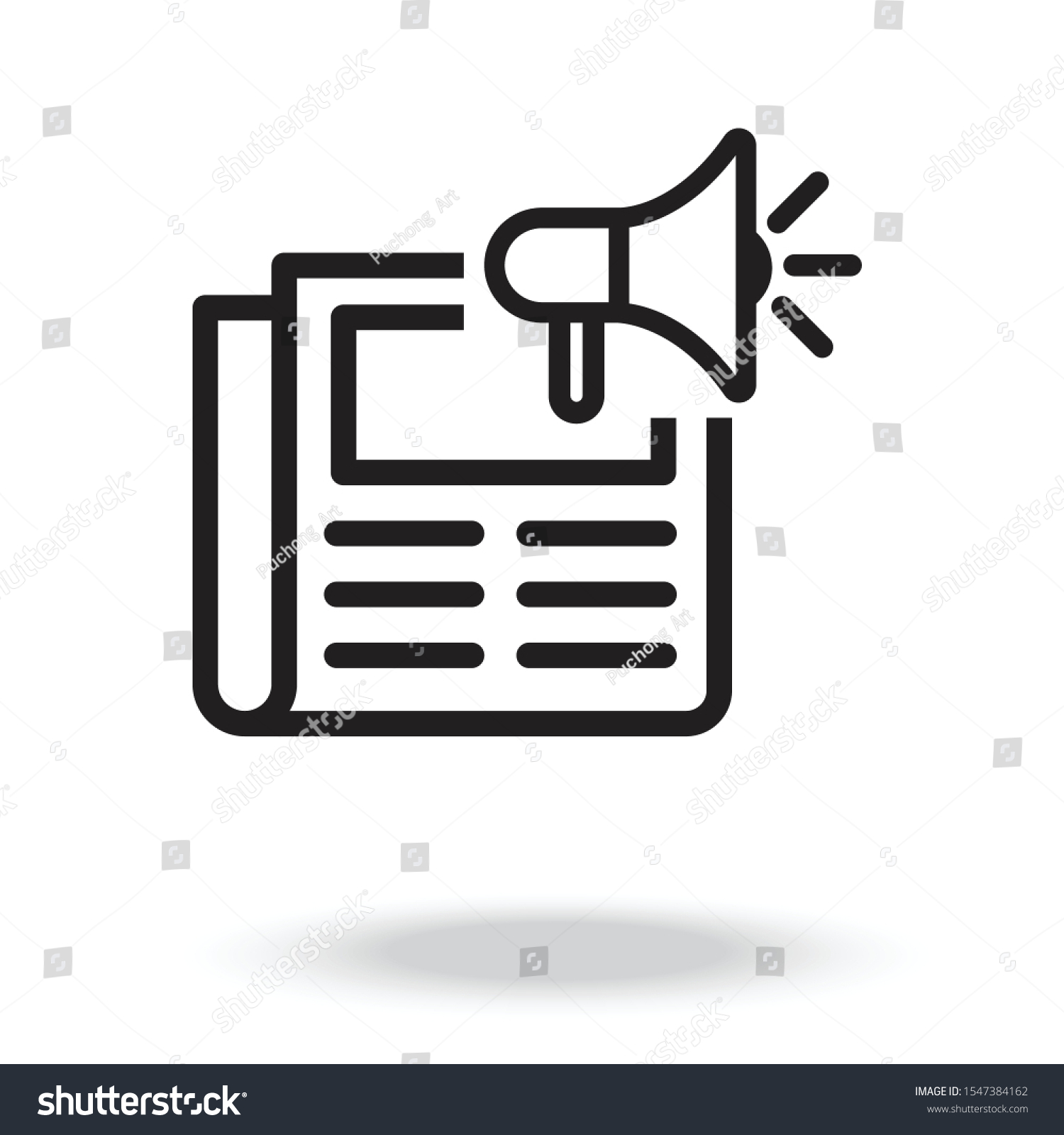 5,332 Press releases icon Images, Stock Photos & Vectors | Shutterstock