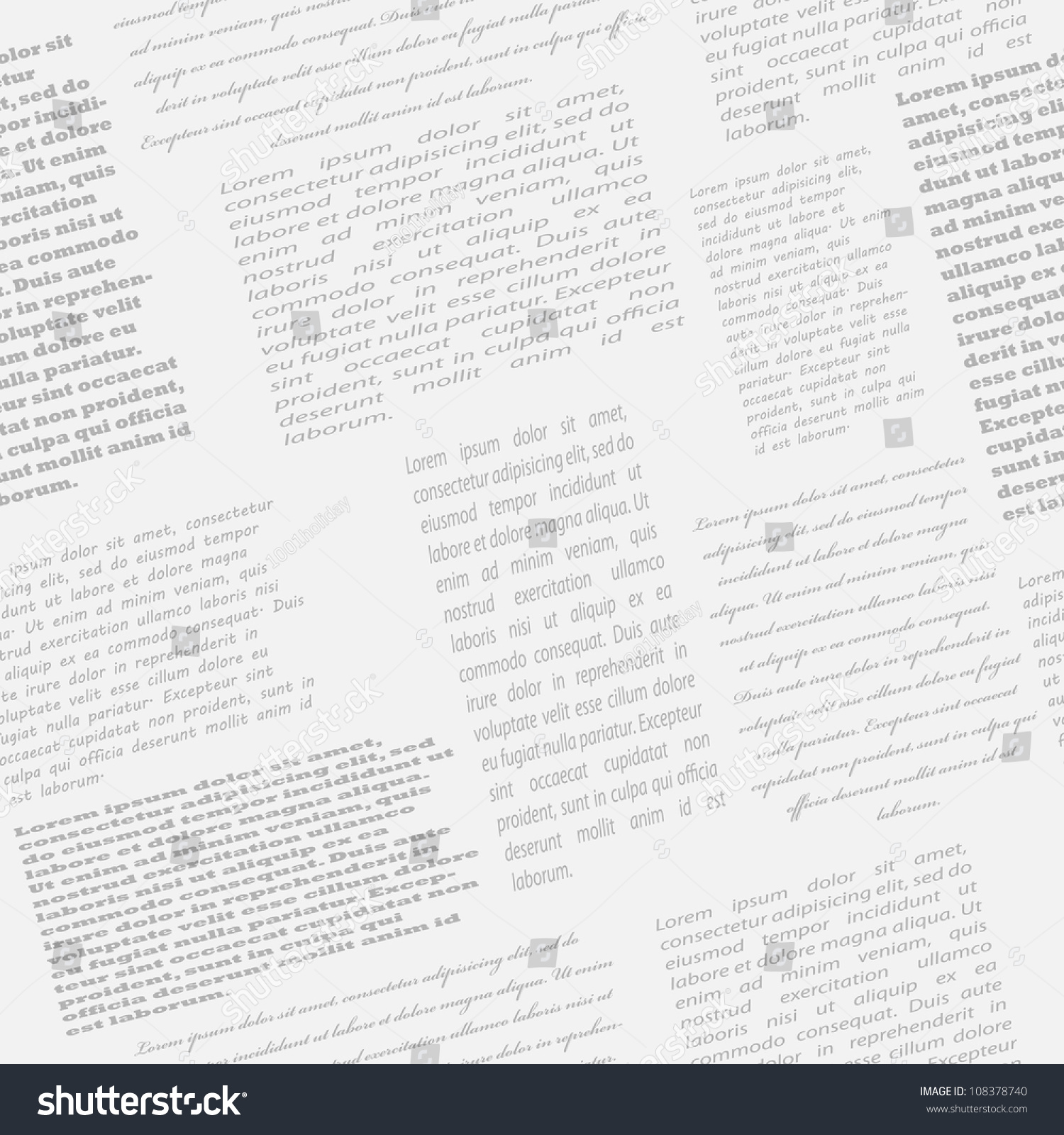 Newspaper Seamless Background Vector Illustration Eps10 Stock Vector ...
