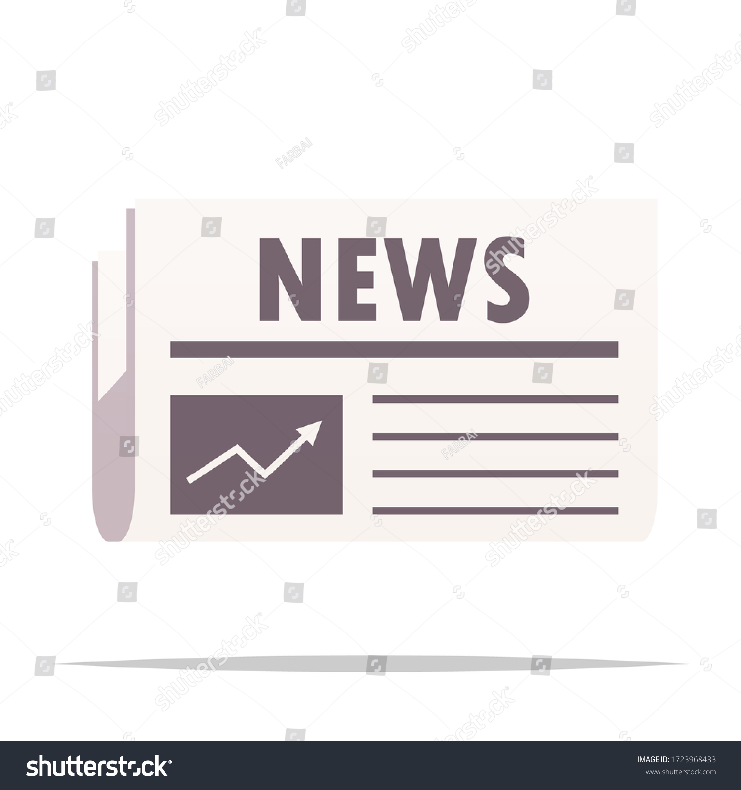 Newspaper Vector Isolated Illustration Design Stock Vector (Royalty ...