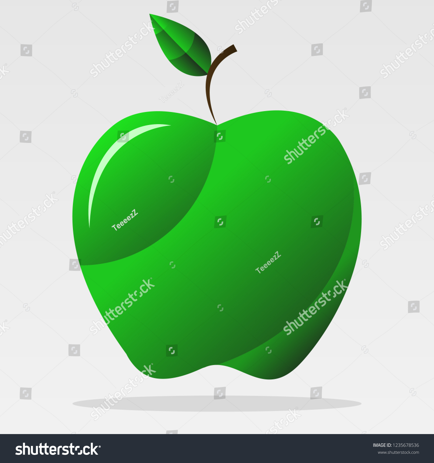 Newton Apple Logo Stock Vector (Royalty Free) 1235678536
