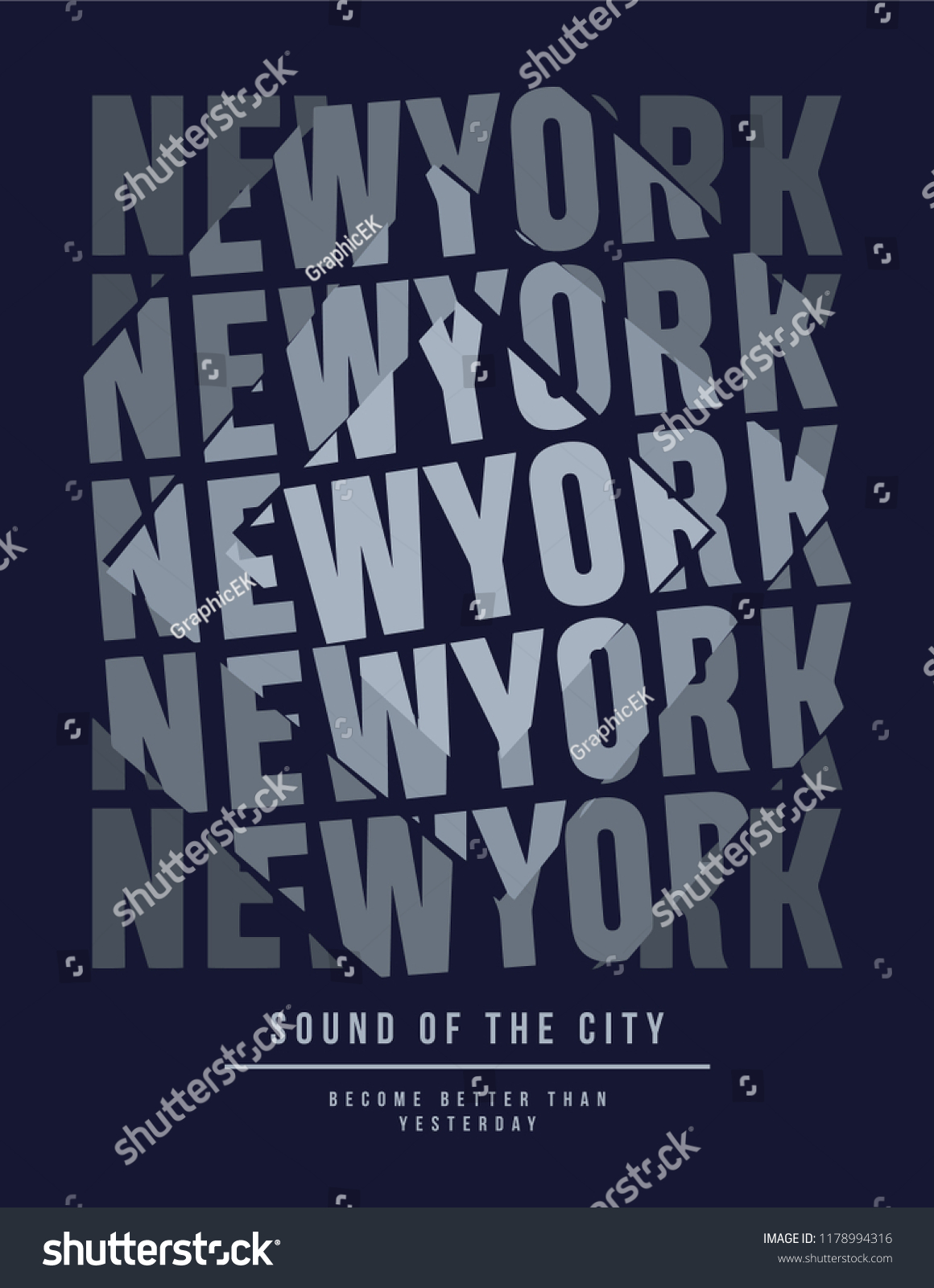 Newyork Vector Graphic Stock Vector (Royalty Free) 1178994316 ...