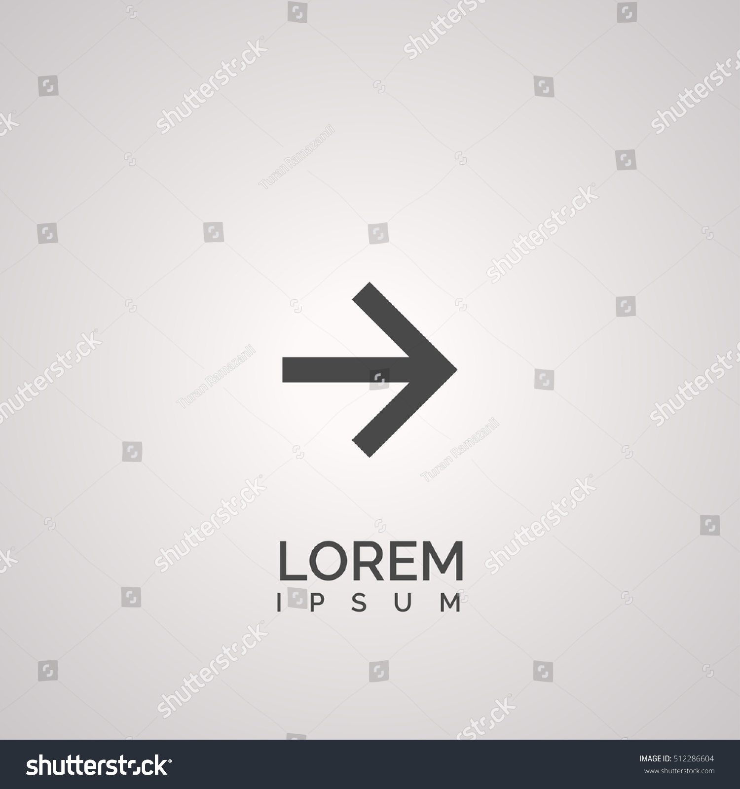 Next Arrow Icon Next Arrow Logo Stock Vector (Royalty Free) 512286604