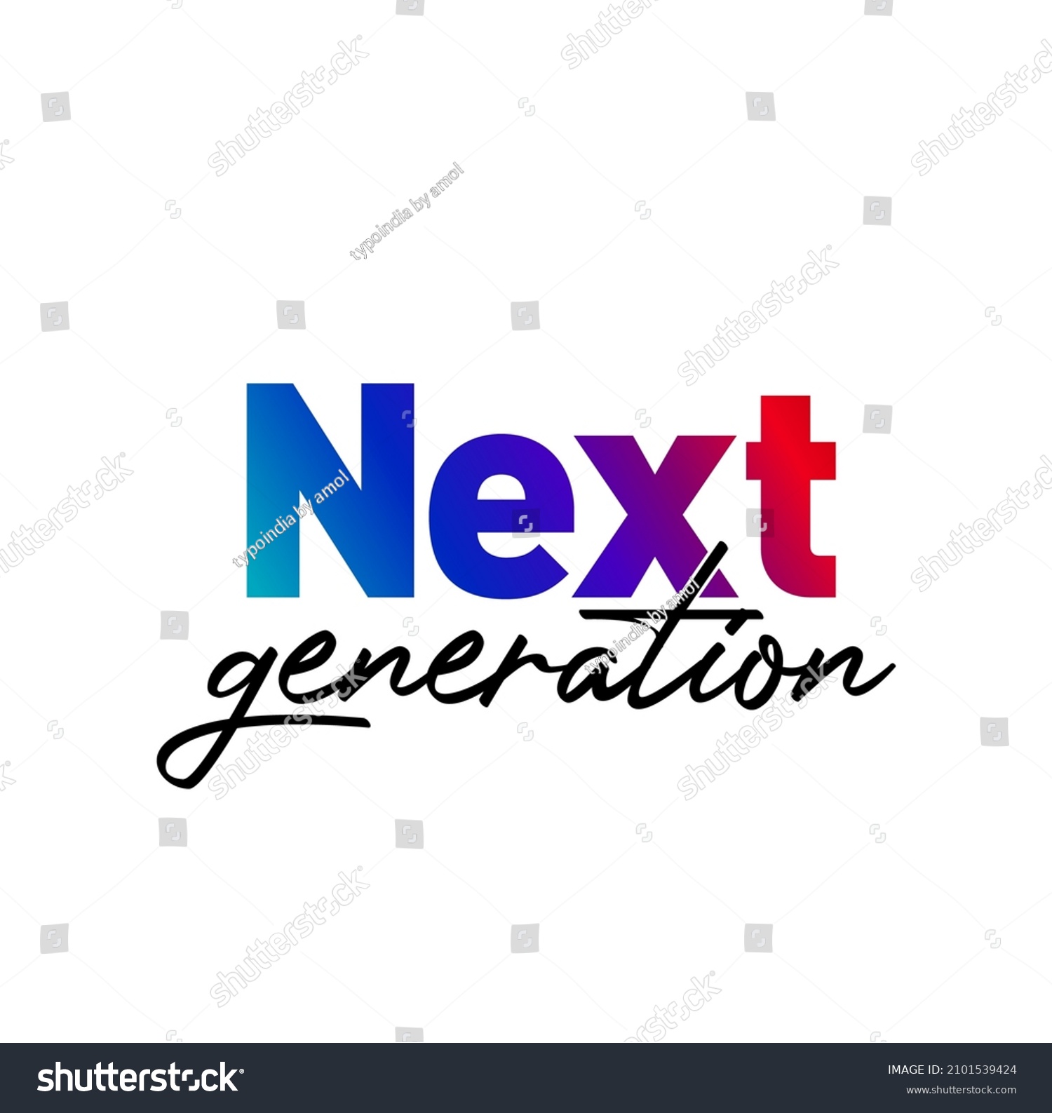 Next Generation Text Logo Next Generation Stock Vector (Royalty Free ...