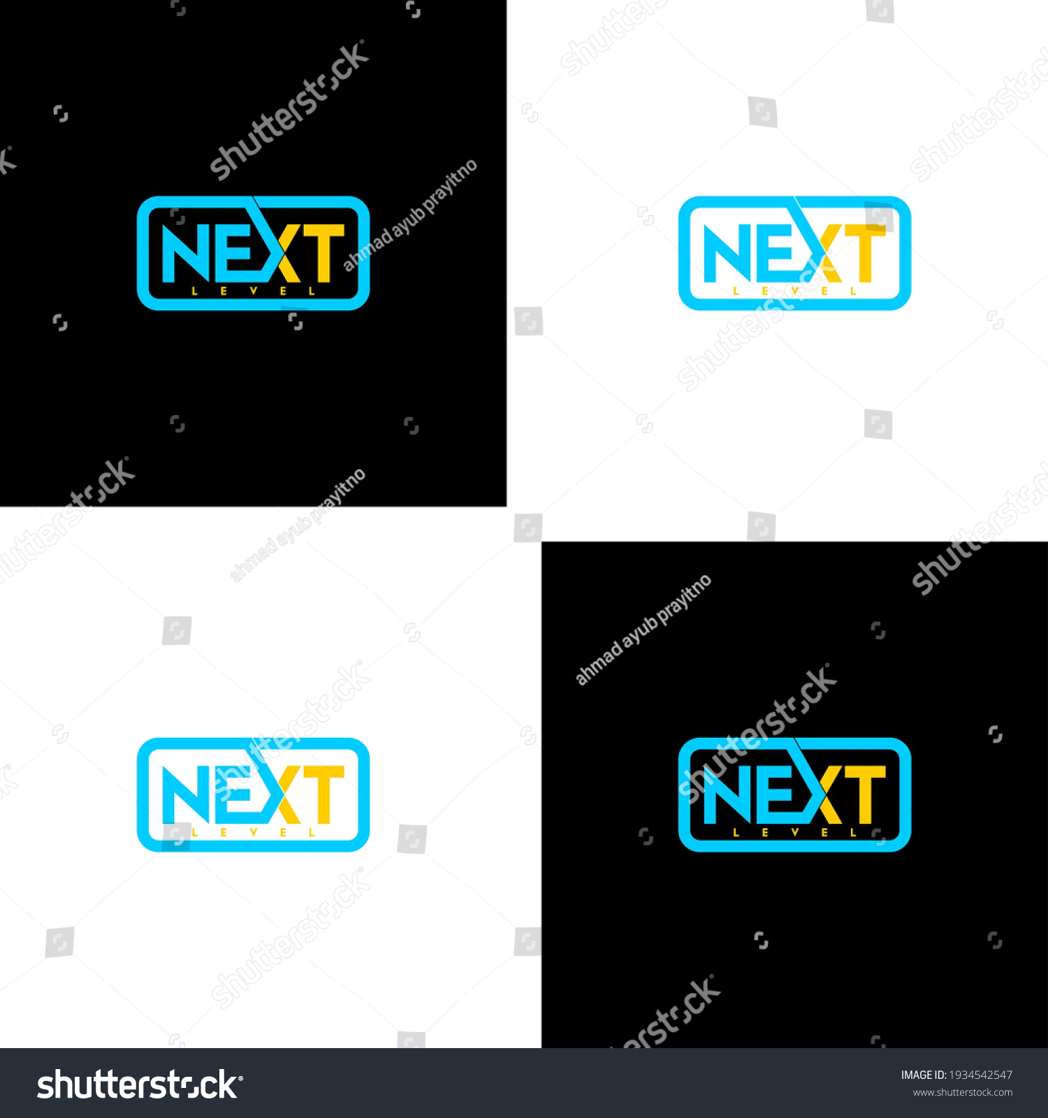 Next Level Original Monogram Logo Design Stock Vector (Royalty Free ...