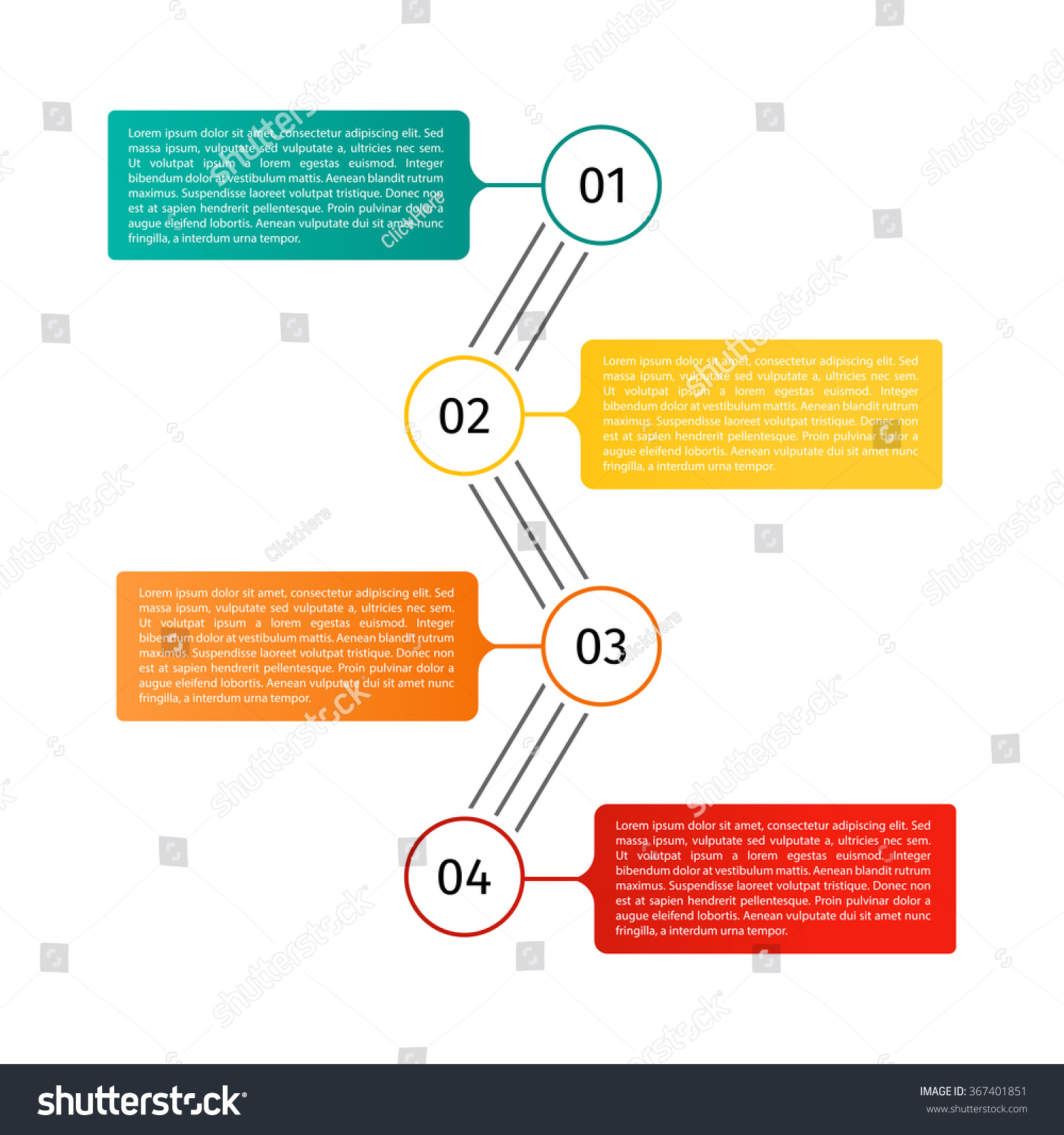 Next Step Infographic Eps10 Vector Stock Vector (Royalty Free) 367401851