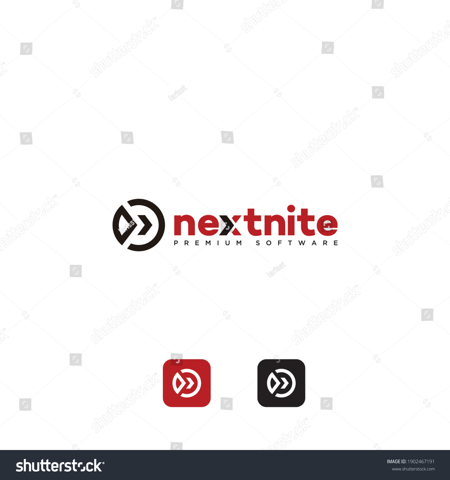 Next Symbol Arrow Logo Design Vector Stock Vector (Royalty Free ...