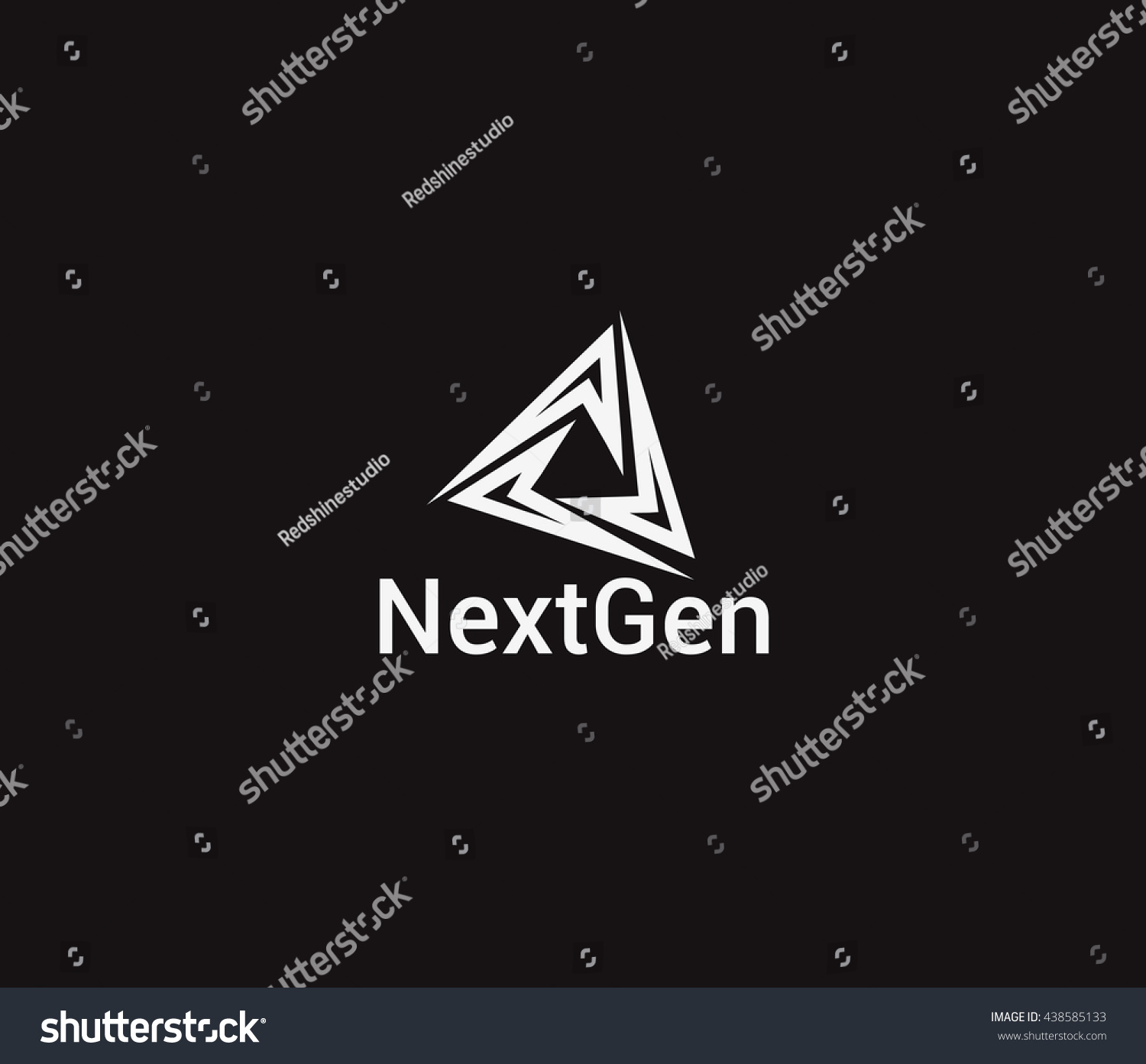 Nextgen Logo Vector Templates Design Stock Vector (Royalty Free) 438585133