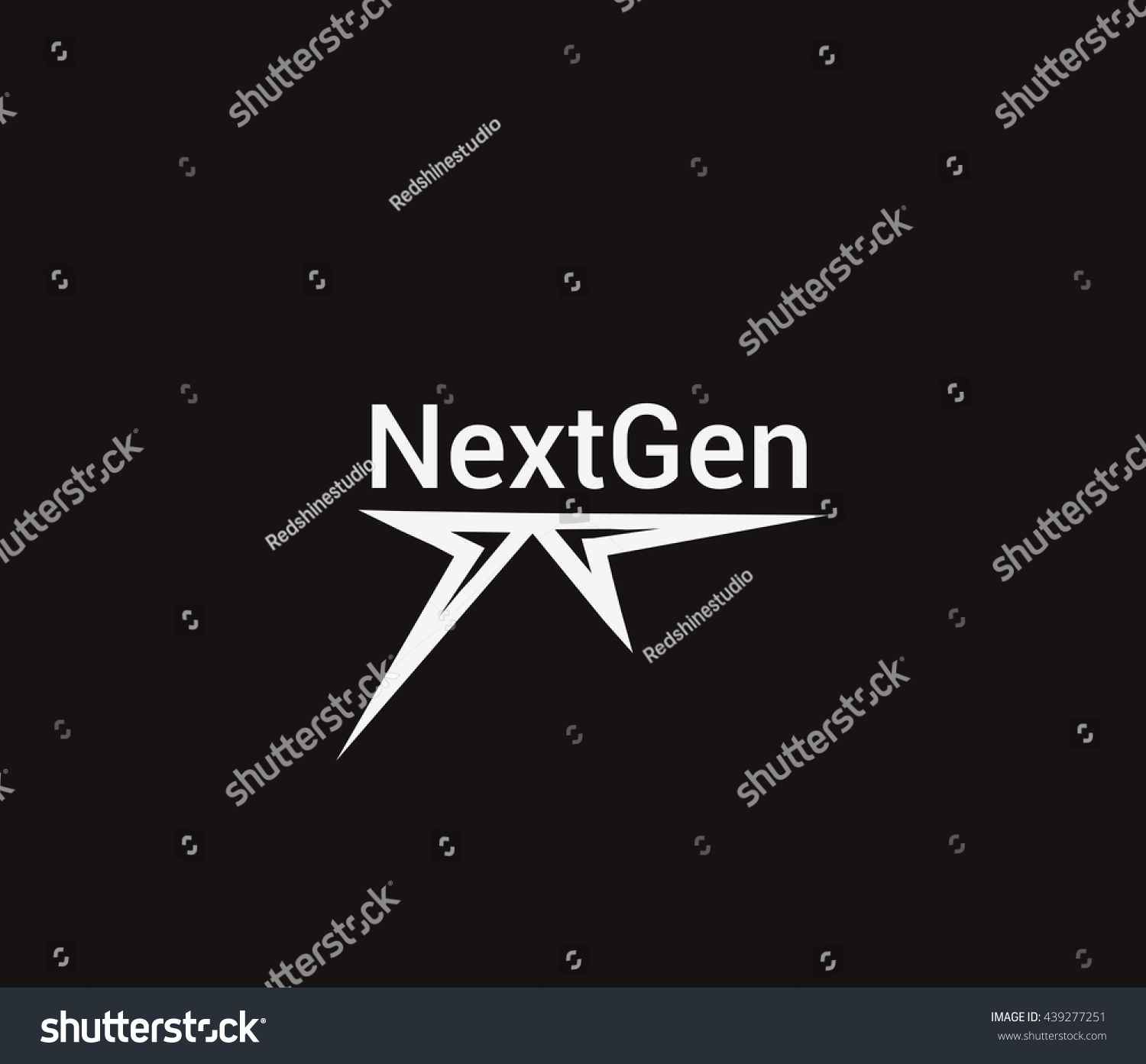 Nextgen Logo Vector Templates Design: vector de stock (libre de ...