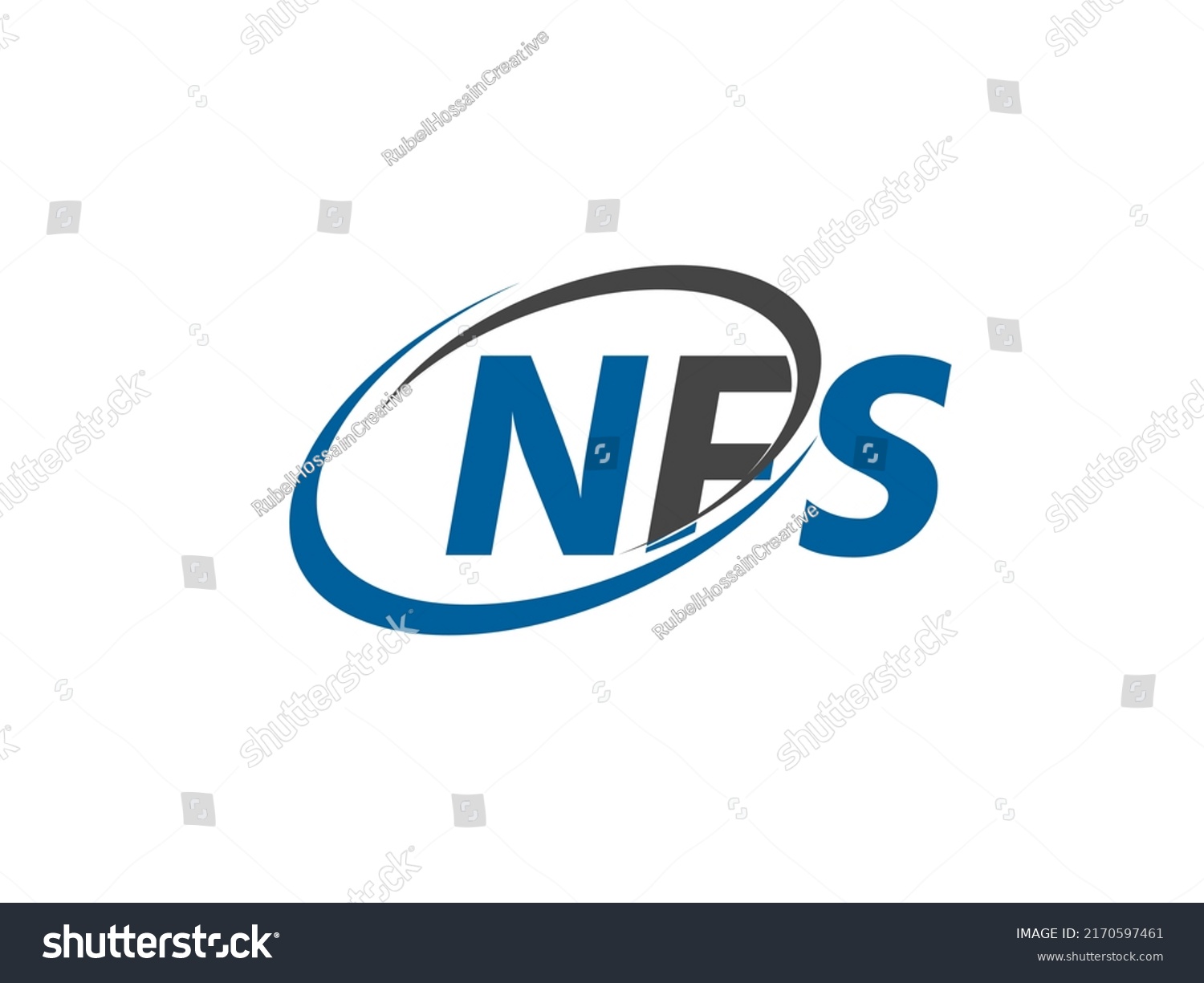 Nfs Letter Initial Logo Design Vector Stock Vector (Royalty Free ...