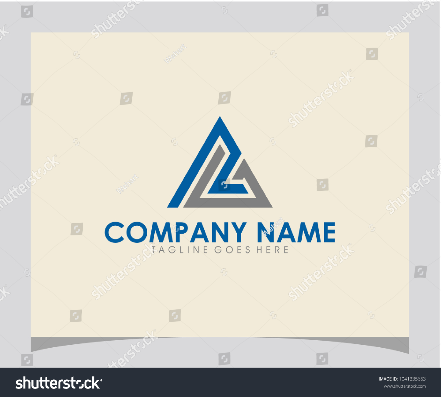 Ng Initial Triangle Icon Logo Vector Stock Vector (Royalty Free) 1041335653