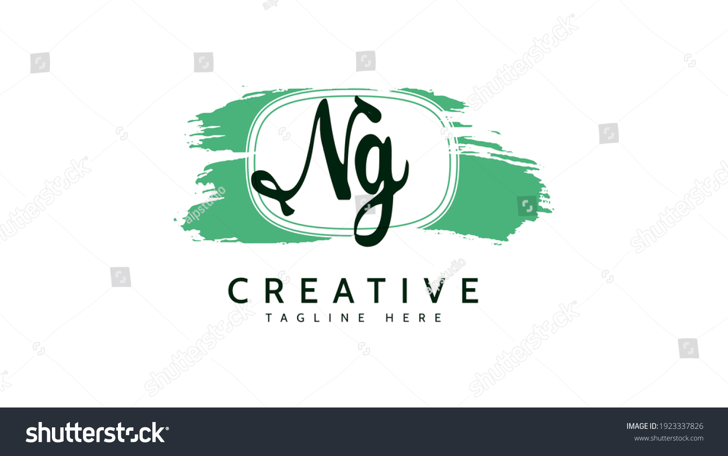 Ng Initials Handwriting Logo Vector Stock Vector (Royalty Free ...