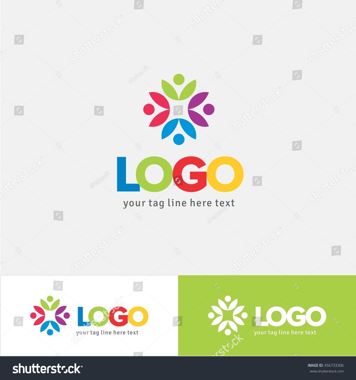 Ngo Logo Design Template Logo Stock Vector (Royalty Free) 456733306 ...