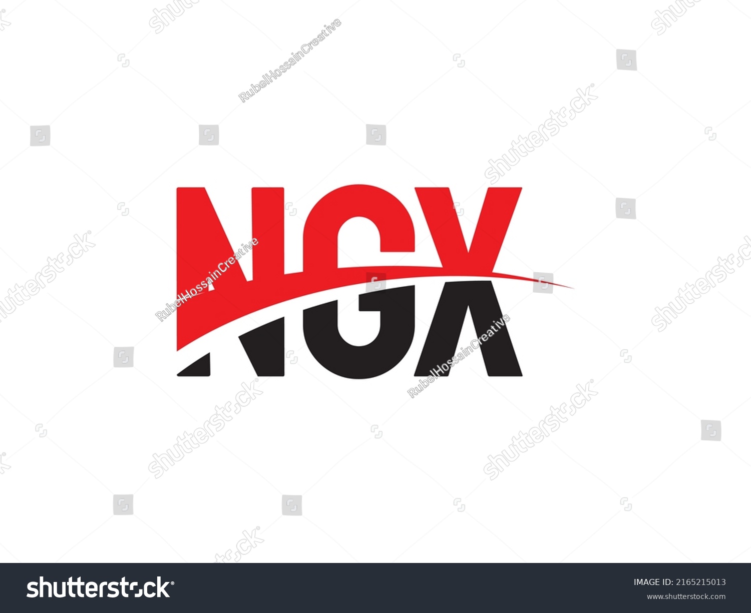 Ngx Letter Initial Logo Design Vector Stock Vector (Royalty Free ...