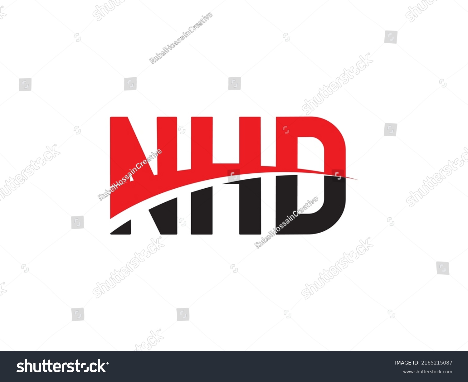 Nhd Letter Initial Logo Design Vector Stock Vector (Royalty Free ...