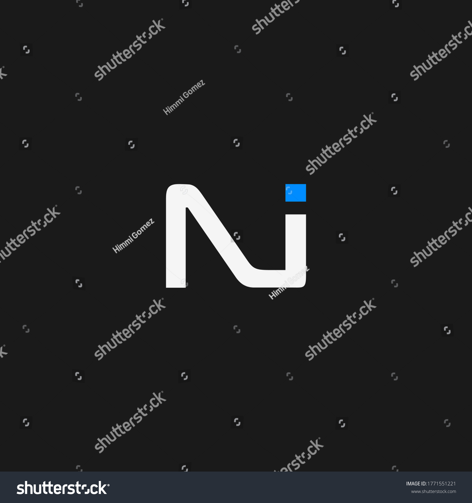 Ni Letter Initials Logo Vector Stock Vector (Royalty Free) 1771551221