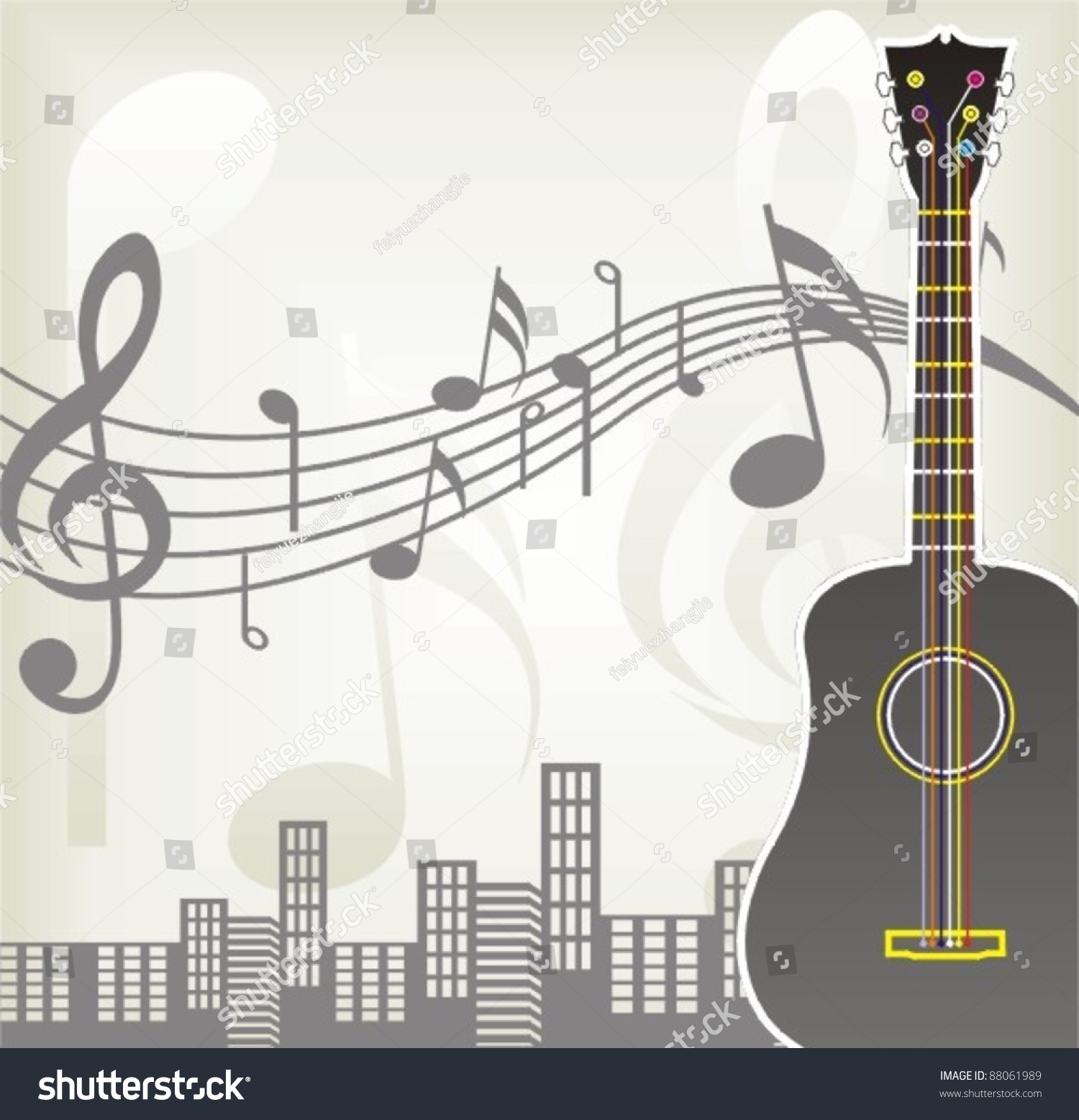 Nice Background Design City Stock Vector (Royalty Free) 88061989 ...