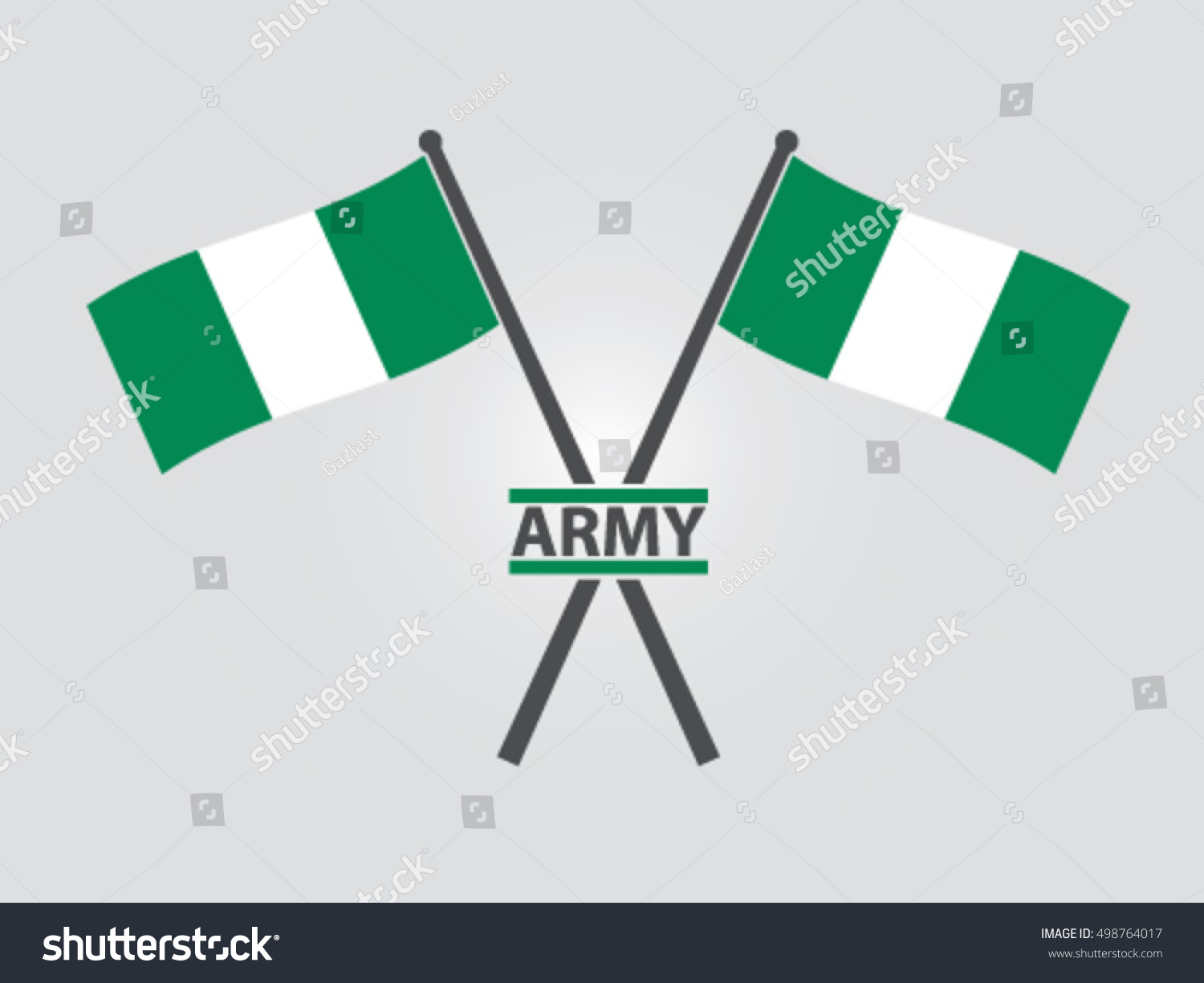 Nigeria Emblem Army Stock Vector (Royalty Free) 498764017 | Shutterstock