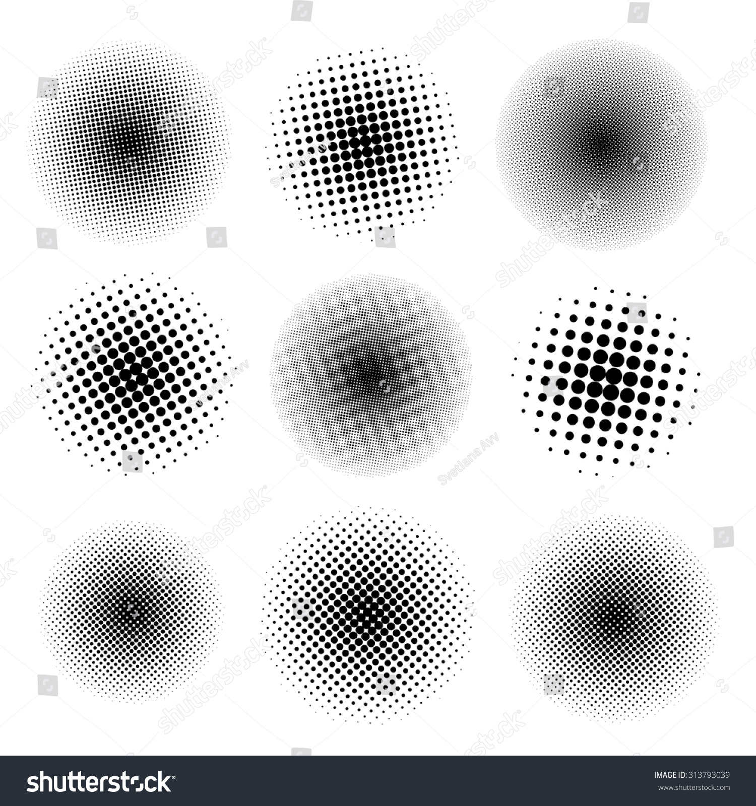 Nine Spots Vector Elements Design Logo Stock Vector (Royalty Free ...