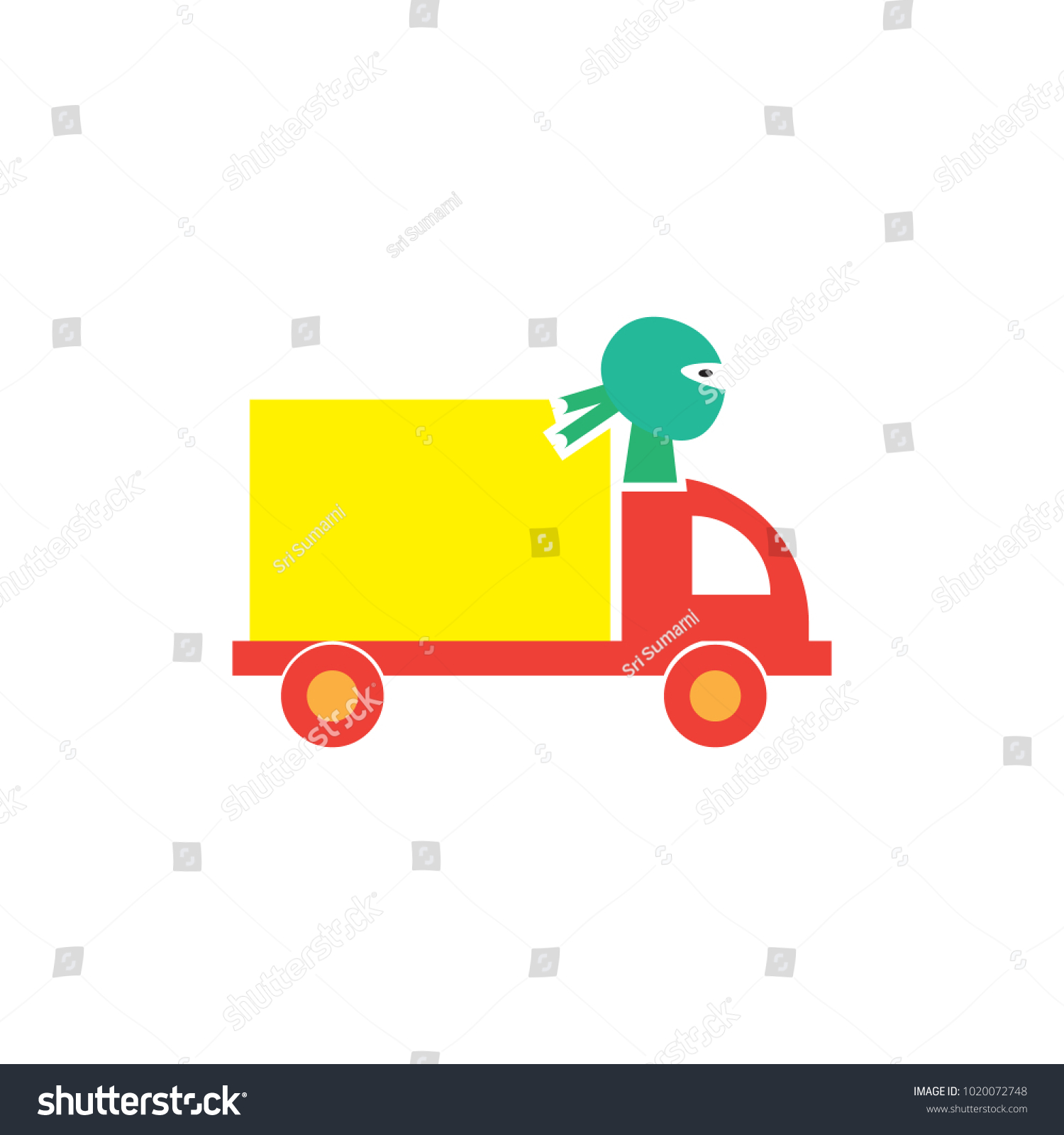 Ninja Delivery Logo Icon Design Stock Vector (Royalty Free) 1020072748 ...
