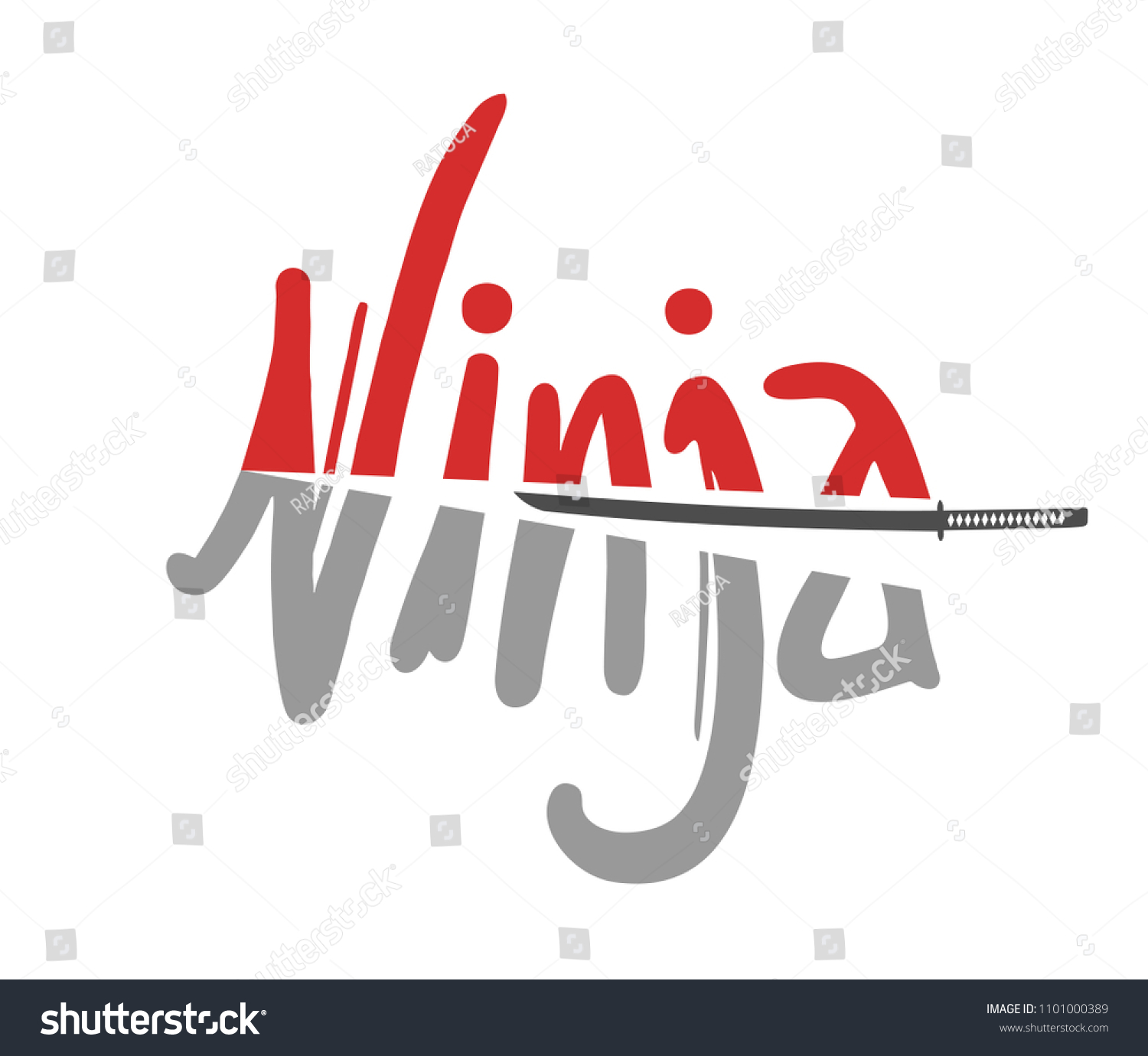 Ninja Symbol Design Stock Vector (Royalty Free) 1101000389 | Shutterstock