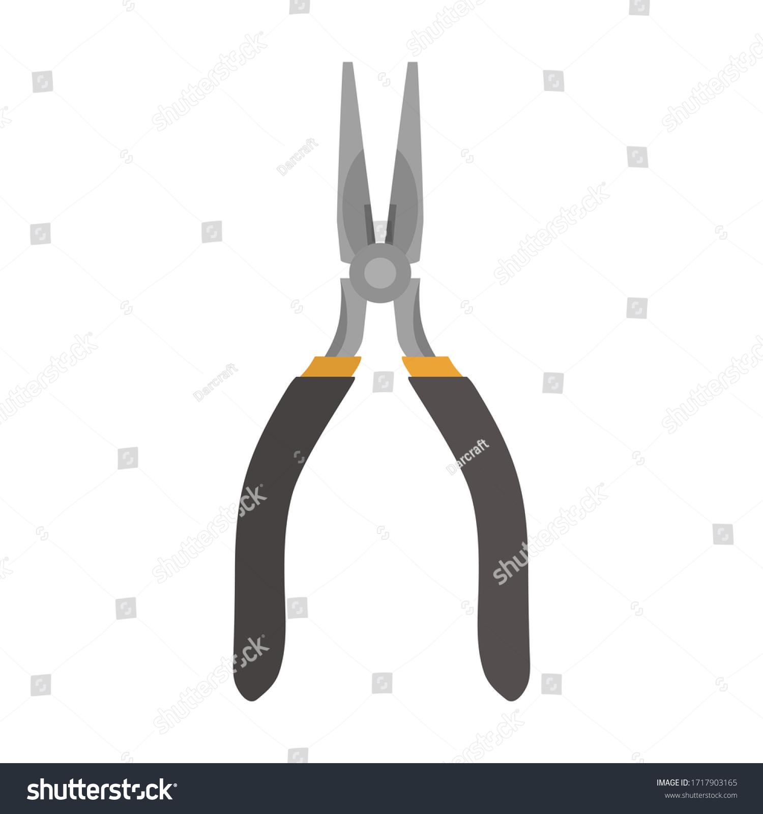 Nippers Tool Vector Flat Illustration Stock Vector (Royalty Free ...