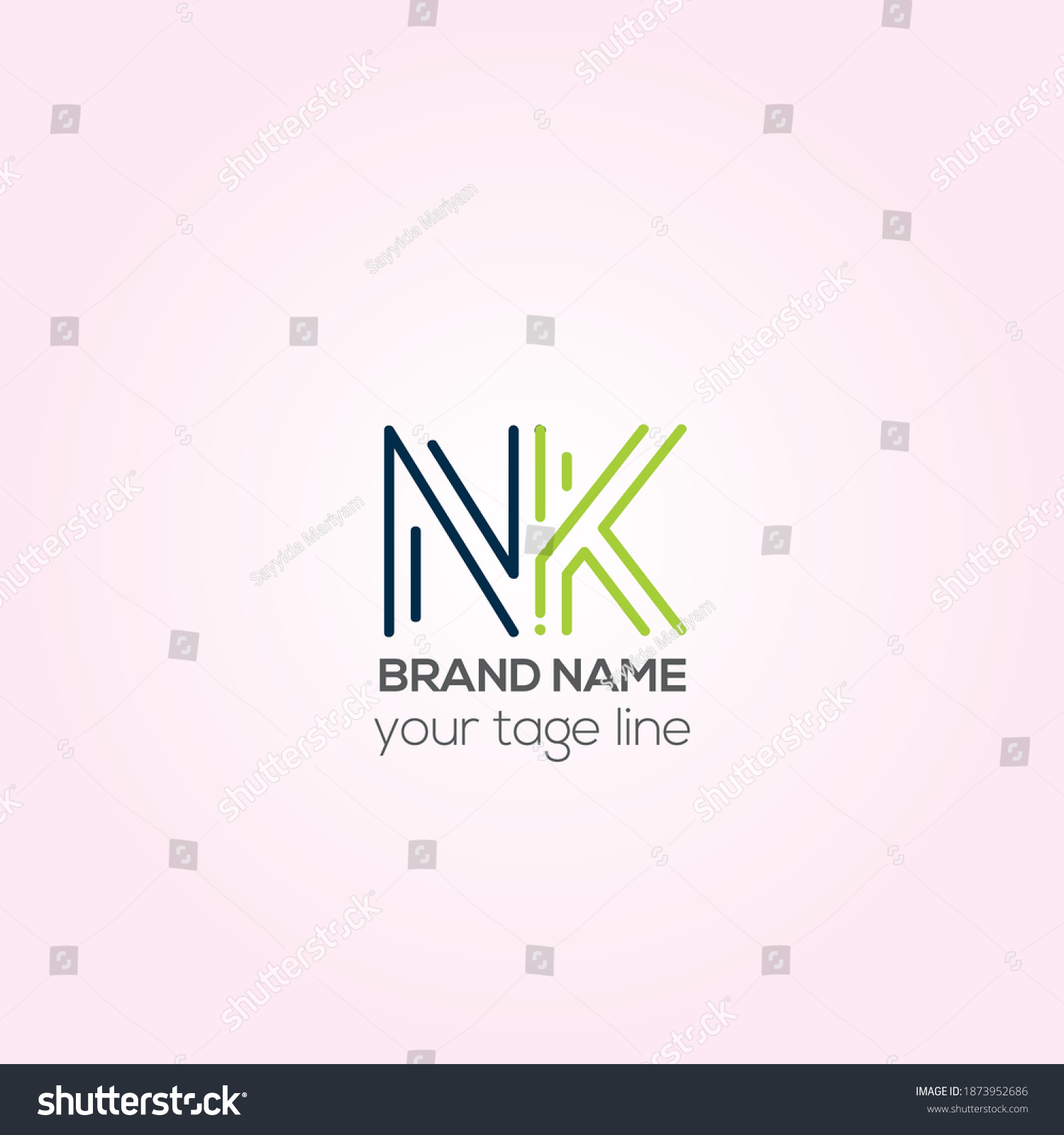 Nk Vector Logo Design Nk Creative: เวกเตอร์สต็อก (ปลอดค่าลิขสิทธิ์ ...