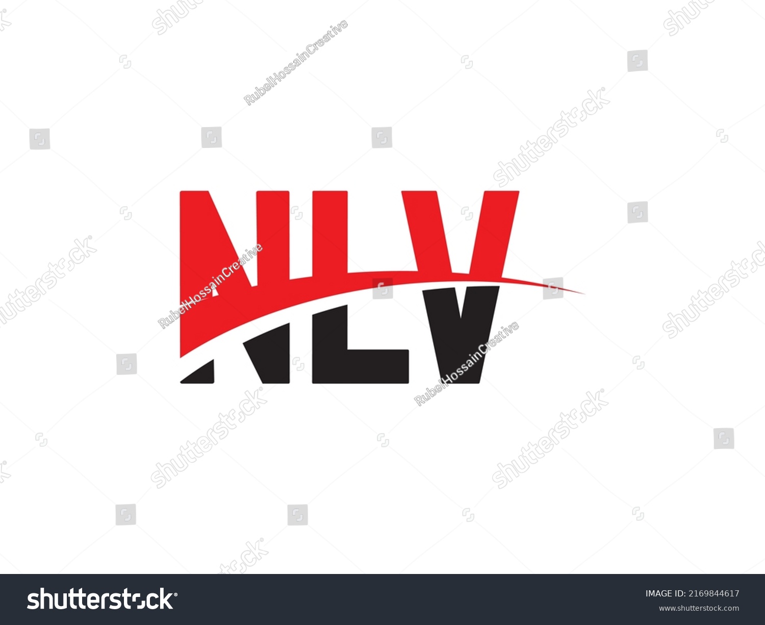 Nlv Letter Initial Logo Design Vector Stock Vector (Royalty Free ...