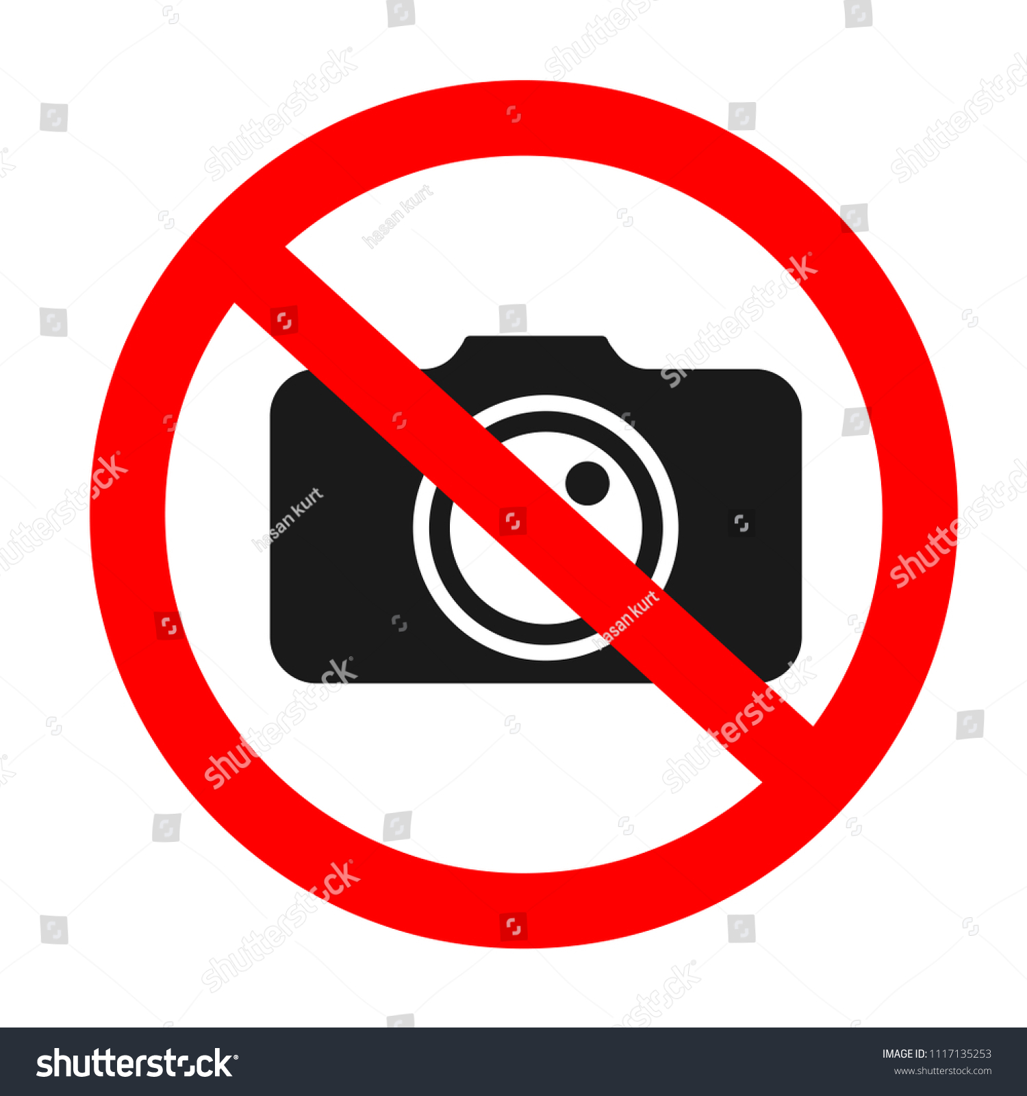 No Camera Enter Sign: เวกเตอร์สต็อก (ปลอดค่าลิขสิทธิ์) 1117135253 ...