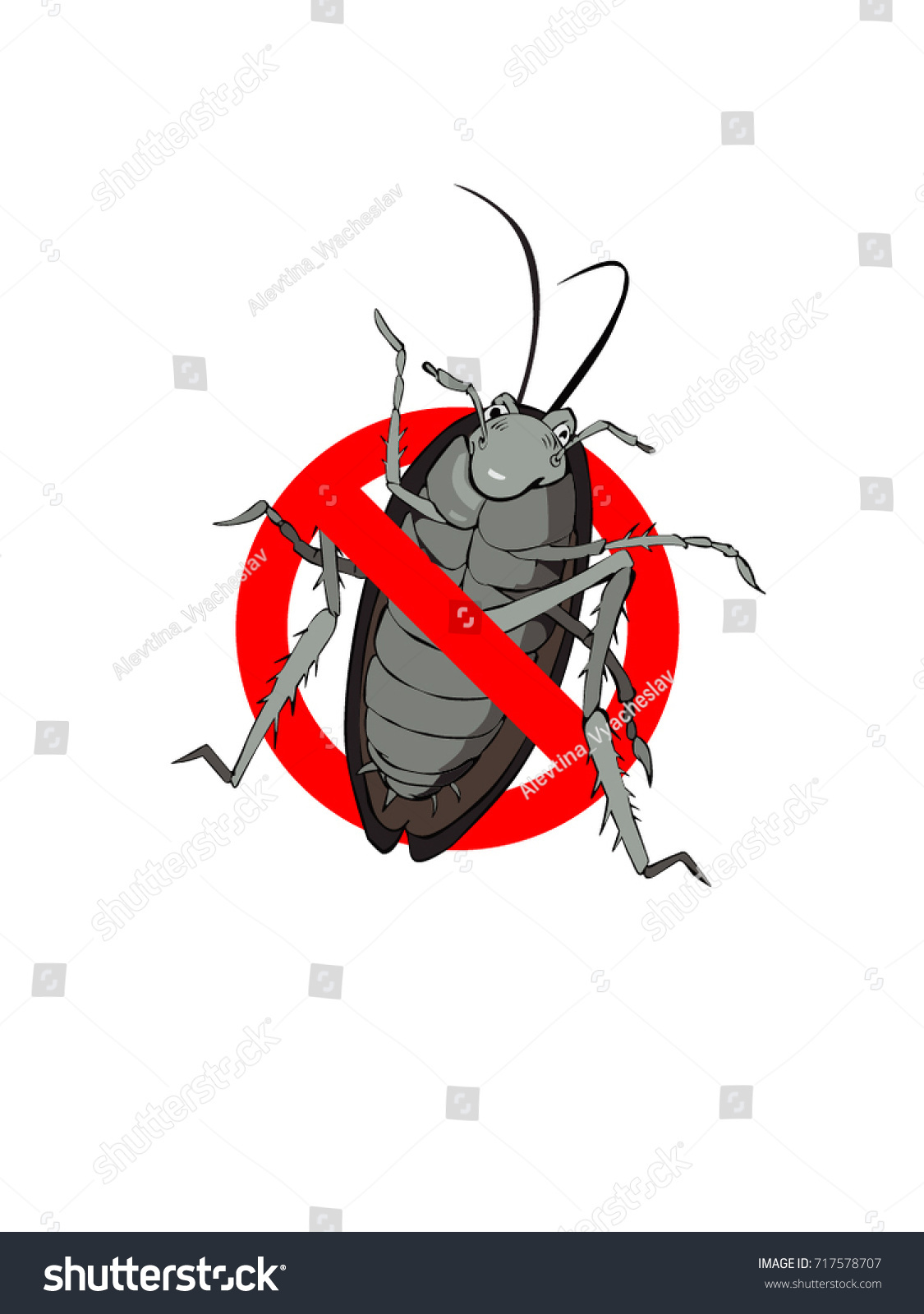 No Cockroaches Stock Vector (Royalty Free) 717578707 | Shutterstock