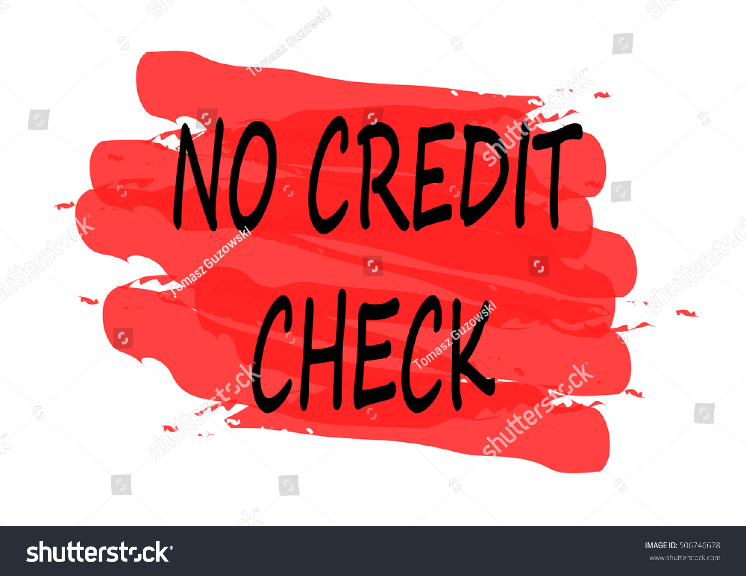 No Credit Check Vector Card Stock Vector (Royalty Free) 506746678 ...