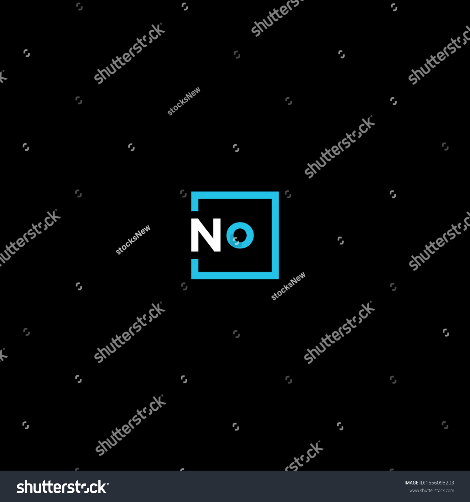 No Cube Letter Logo Design Monogram: เวกเตอร์สต็อก (ปลอดค่าลิขสิทธิ์ ...
