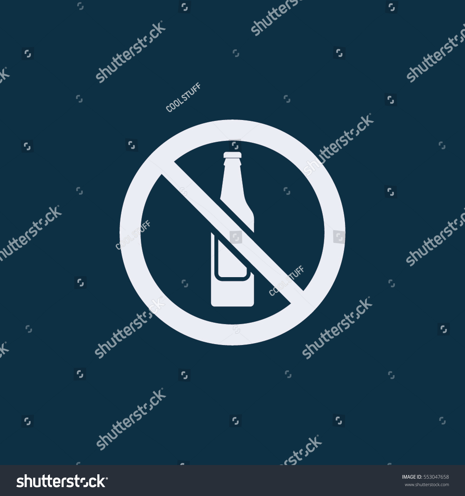 No Drinking Sign Vector Illustration Stock Vector (Royalty Free ...