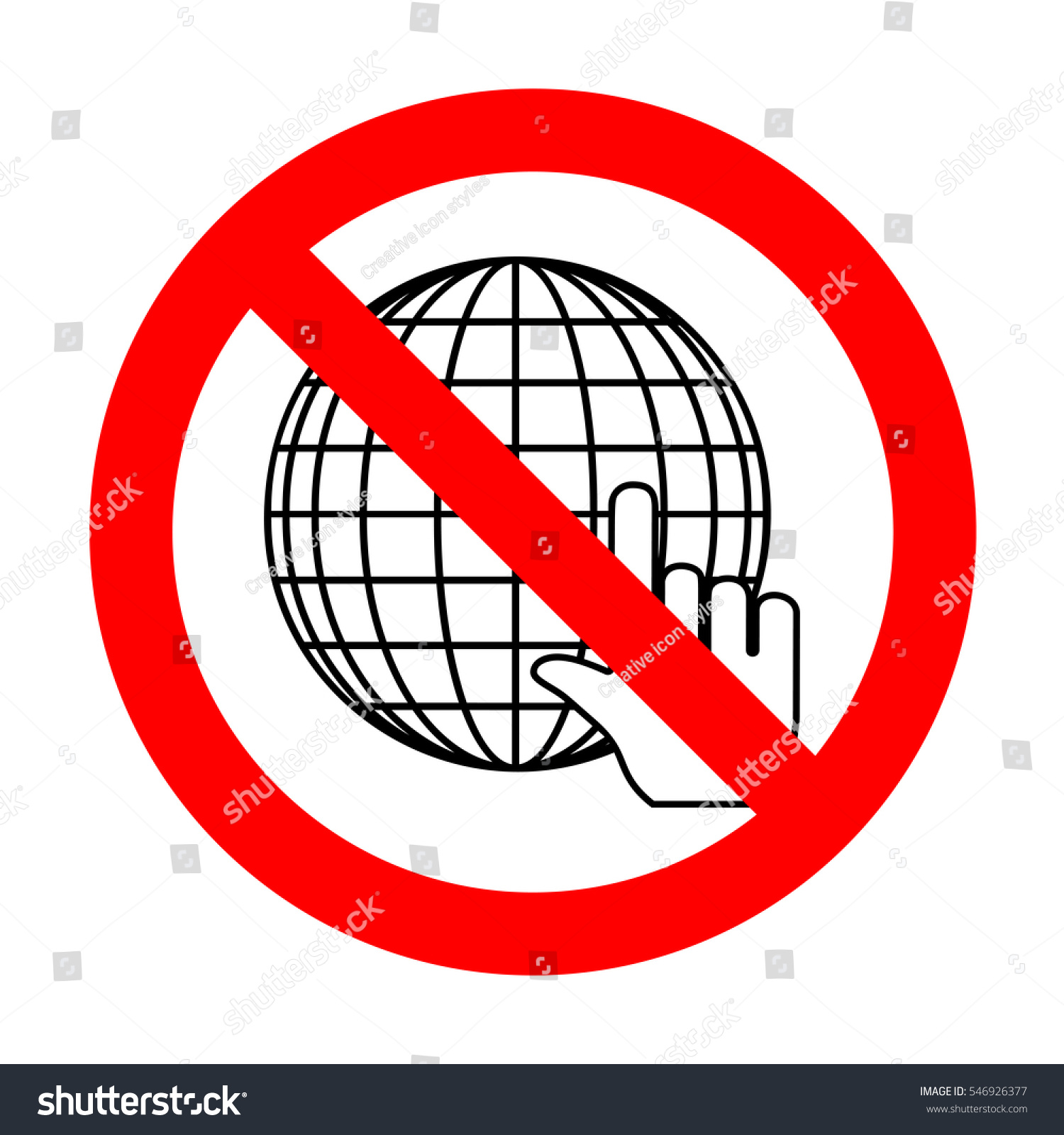 No Earth Globe Cursor Stock Vector (Royalty Free) 546926377